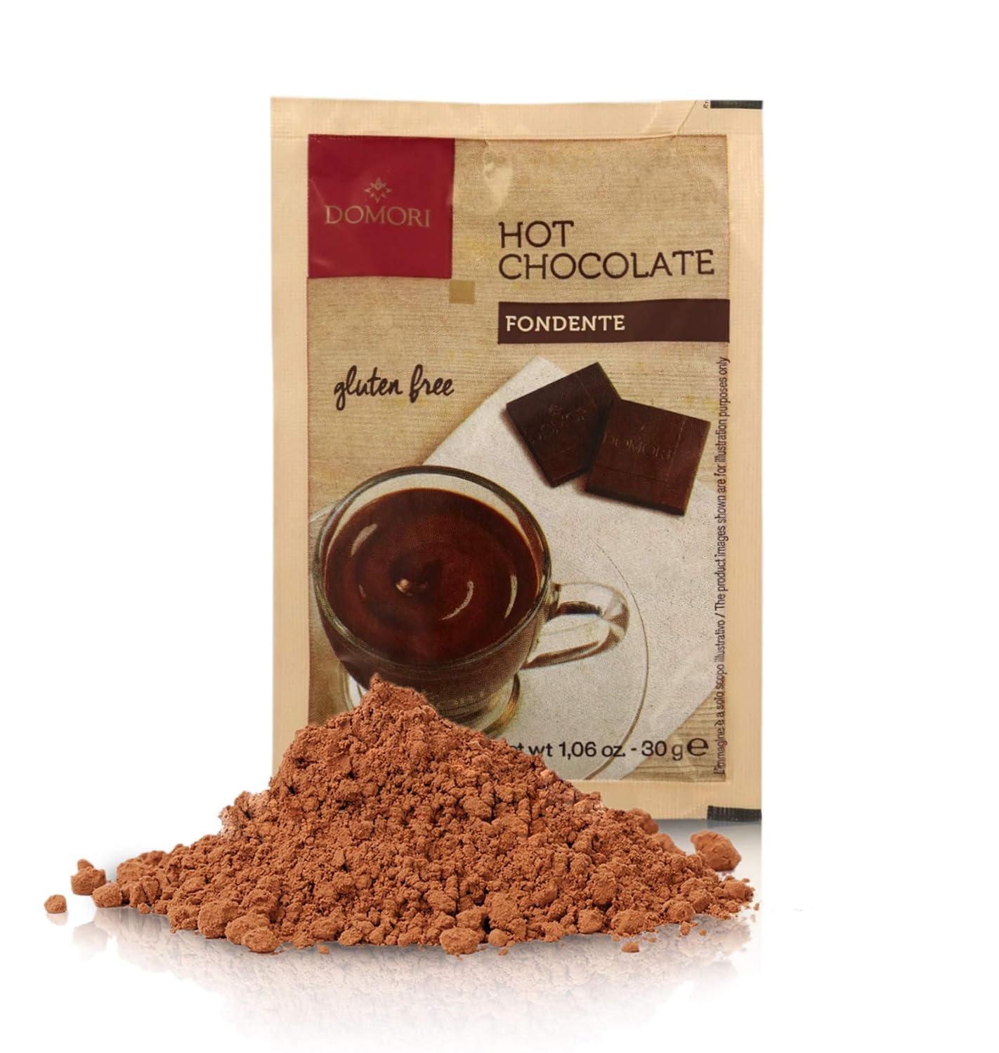 Amazon.com : Domori Hot Cocoa Dark Chocolate, Drink Mix, 100 Sachets ...