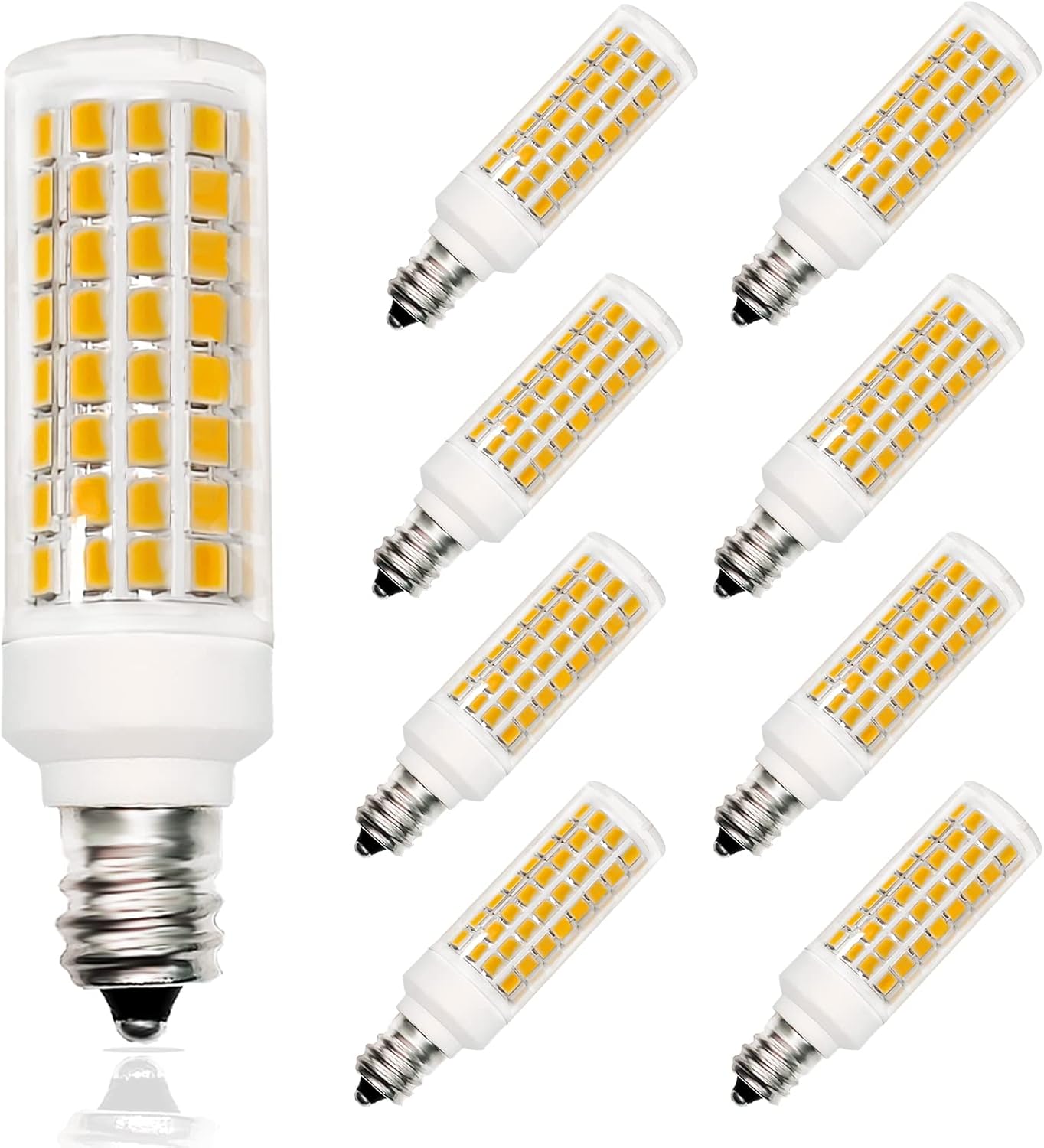 PIPIZHU E12 LED Bulb 7W E12 Candelabra Base Light Bulbs 75 Watt ...