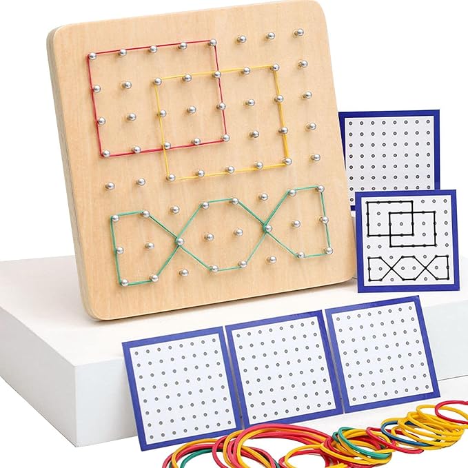 Geo Board Set - Geometric Shapes For Kids | Math Manipulative Education ...