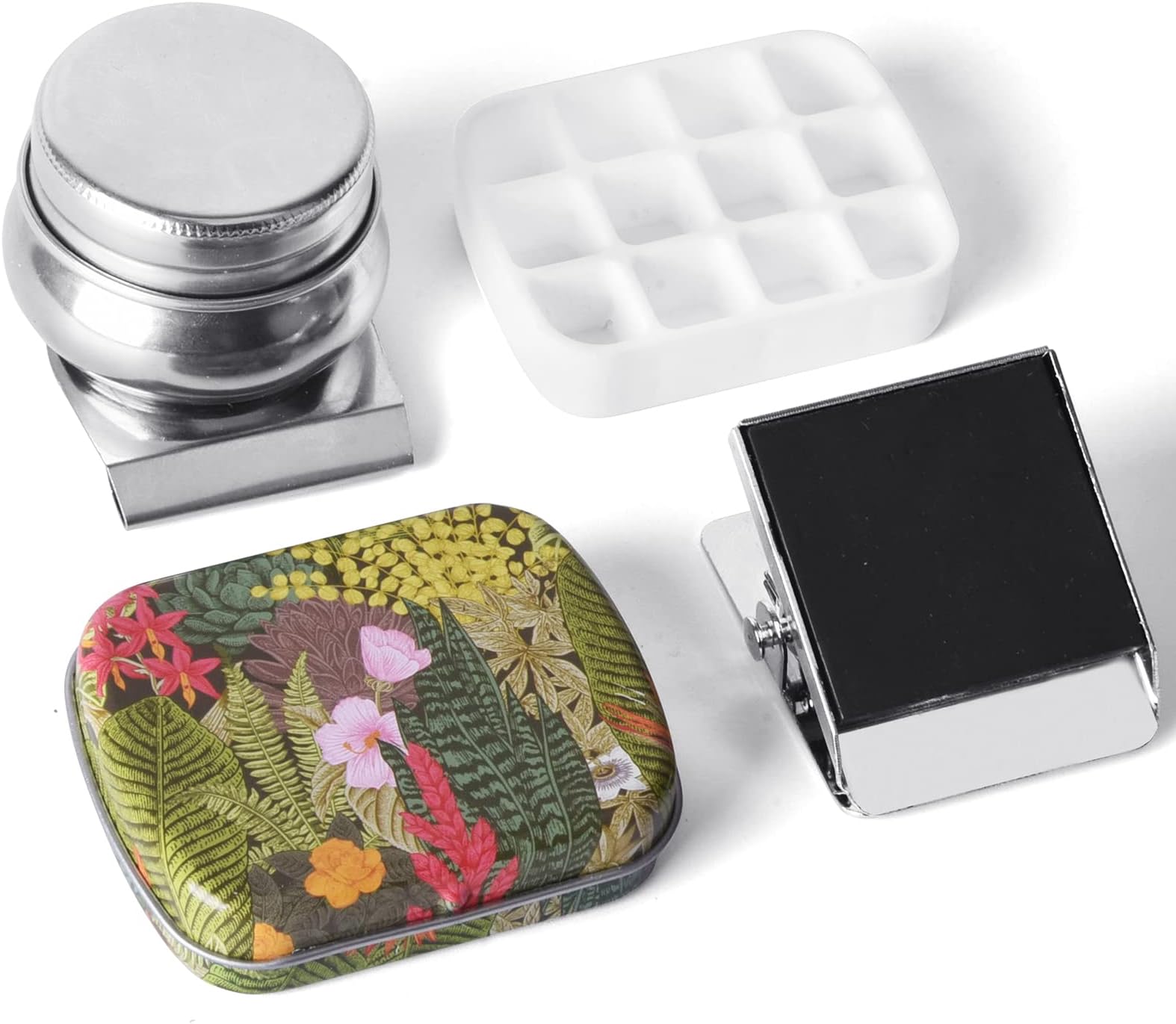 Amazon.com: Portable Sketchbook Palette 15 Grids Wooden Mini Travel ...