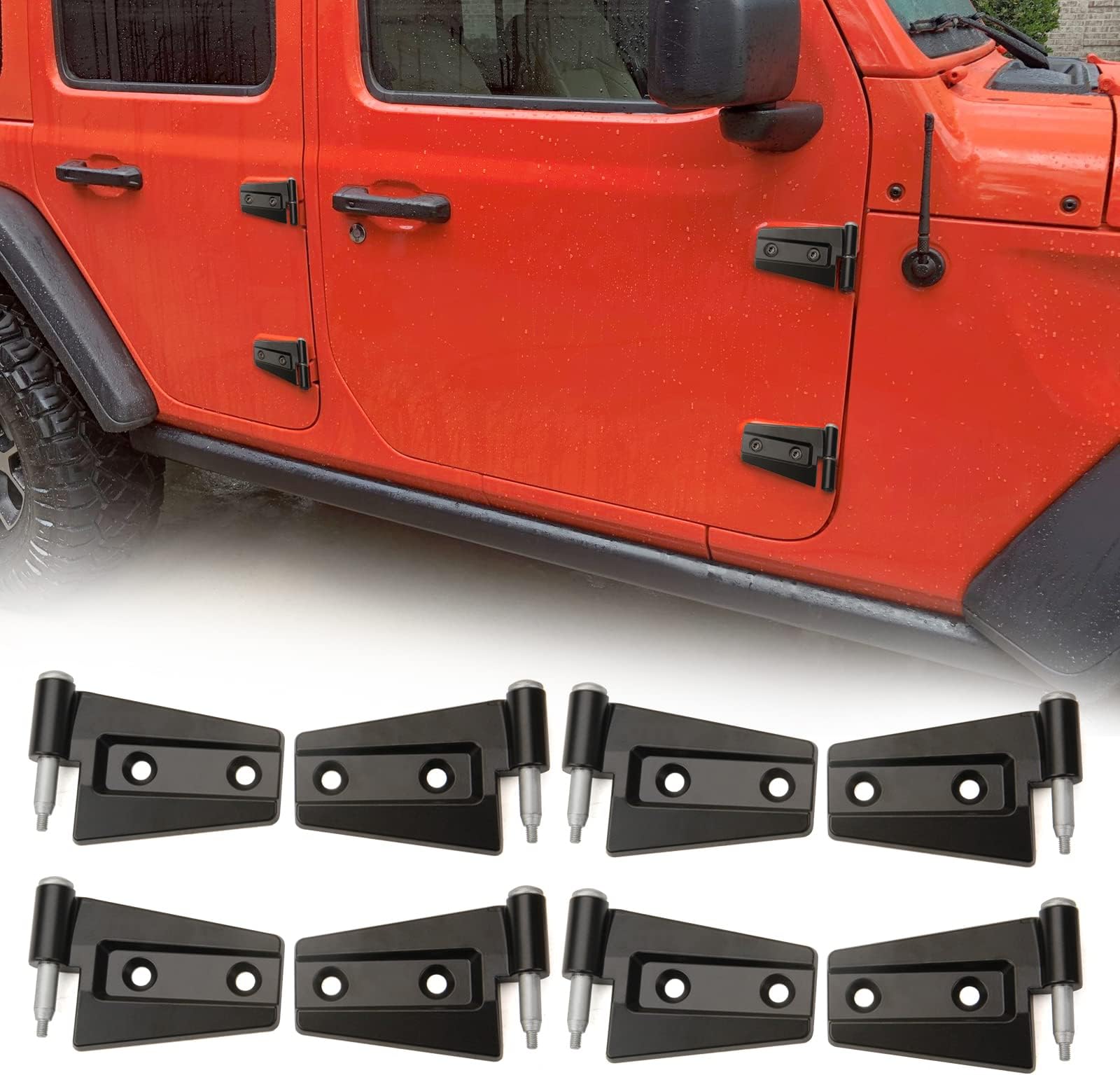 Grandroad auto 4 Door Hinge Assembly Kits Compatible with 2007-2018 ...