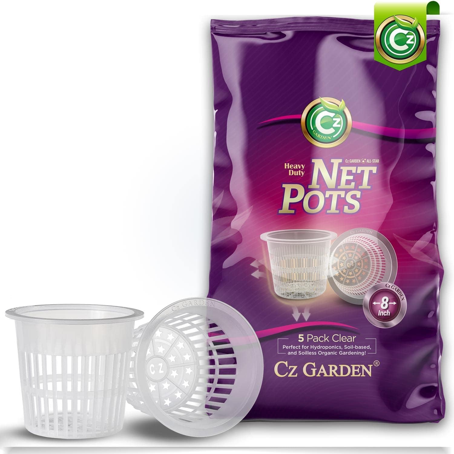 Amazon.com: 8 inch Orchid Pots | Heavy Duty Net Pots Round Cups - Wide ...