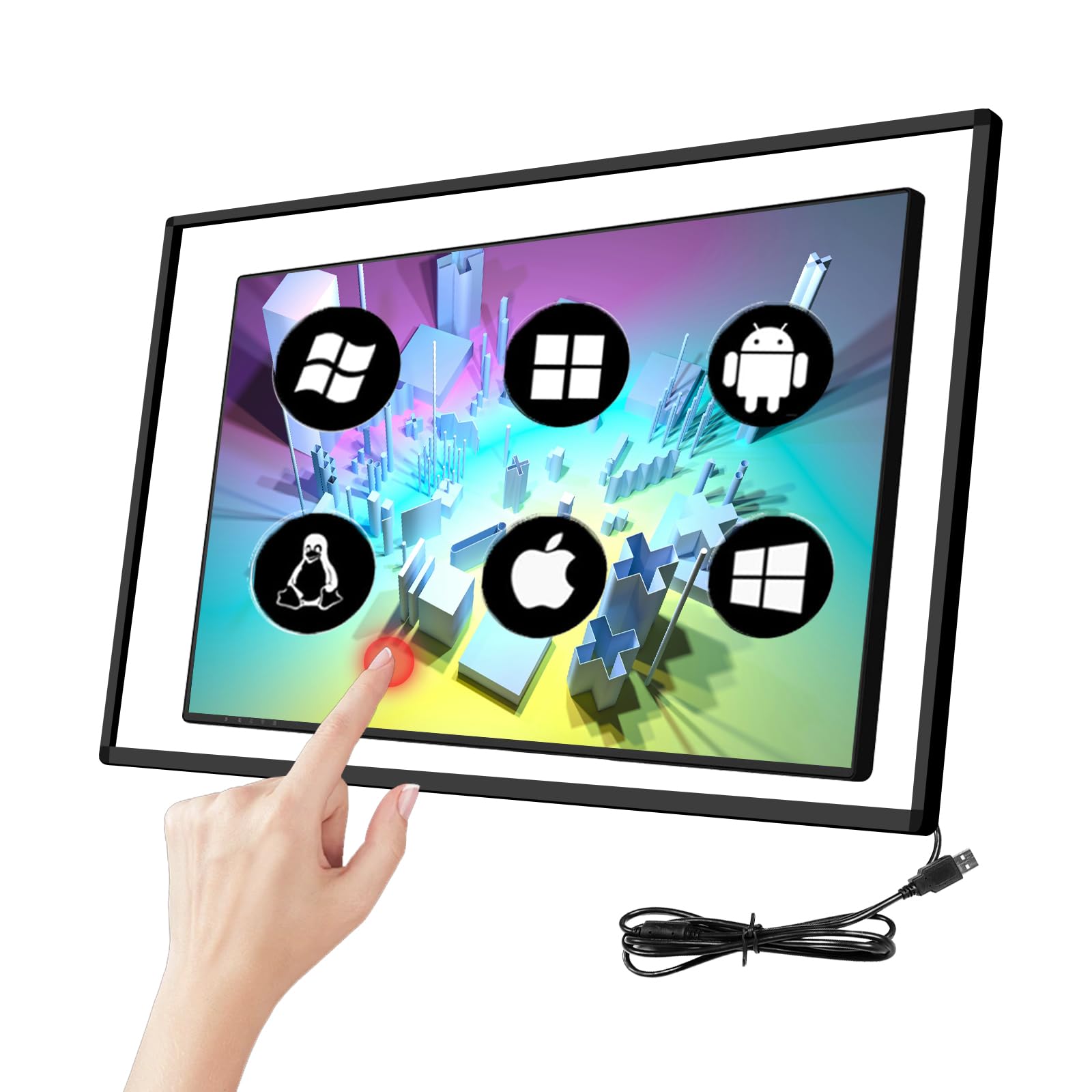 Buy 55 inch 20 Points IR Touch Frame Infrared Touch Screen, IR Touch ...