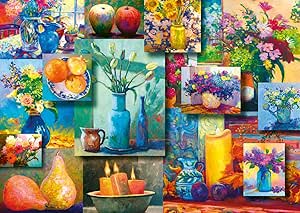 Amazon.com: Wonder Forge Still Life Beauty 1000 Piece Jigsaw Puzzle for ...