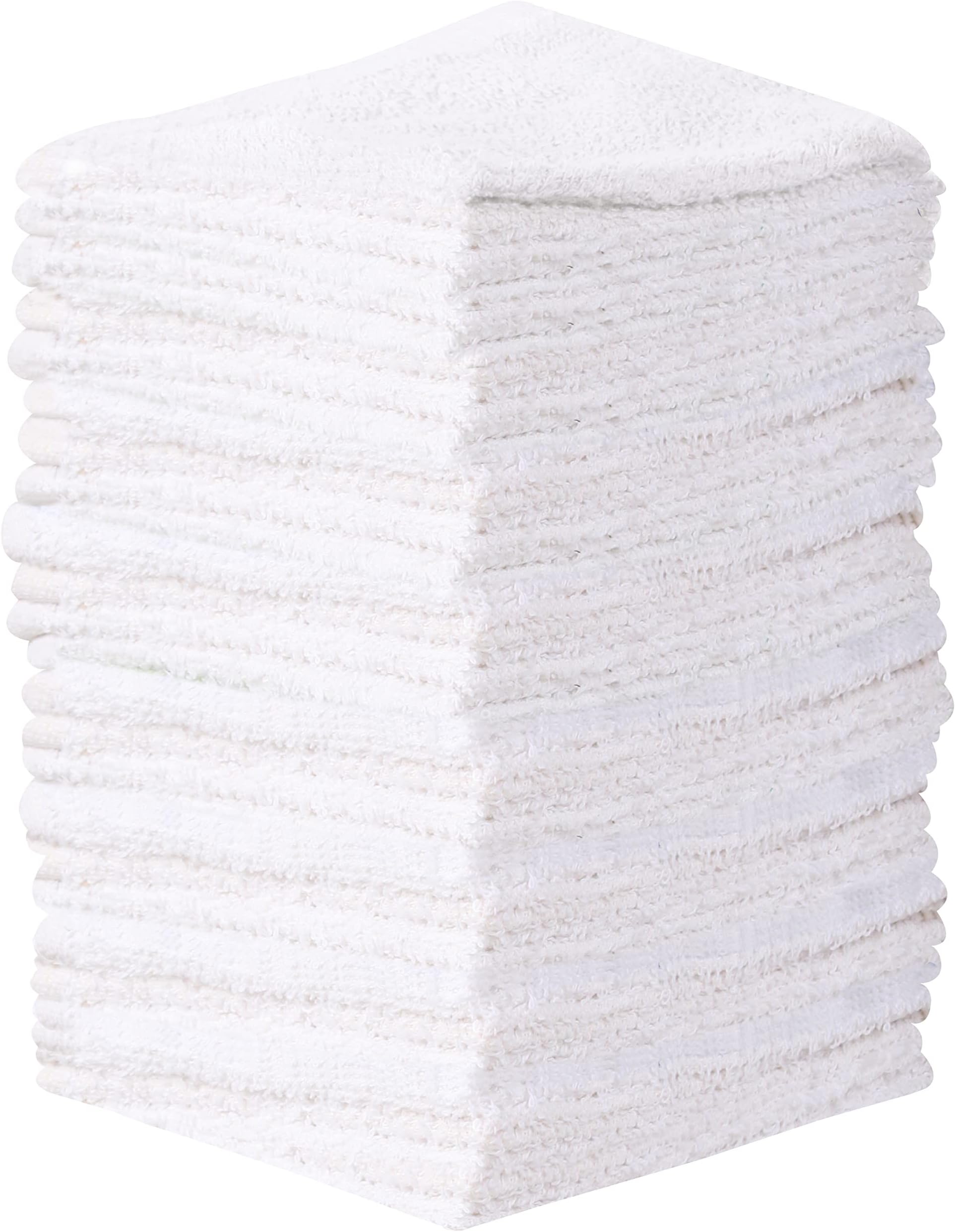 Amazon.com: Simpli-Magic Cotton Washcloths White, 40 Pack, Size: 12”x12”