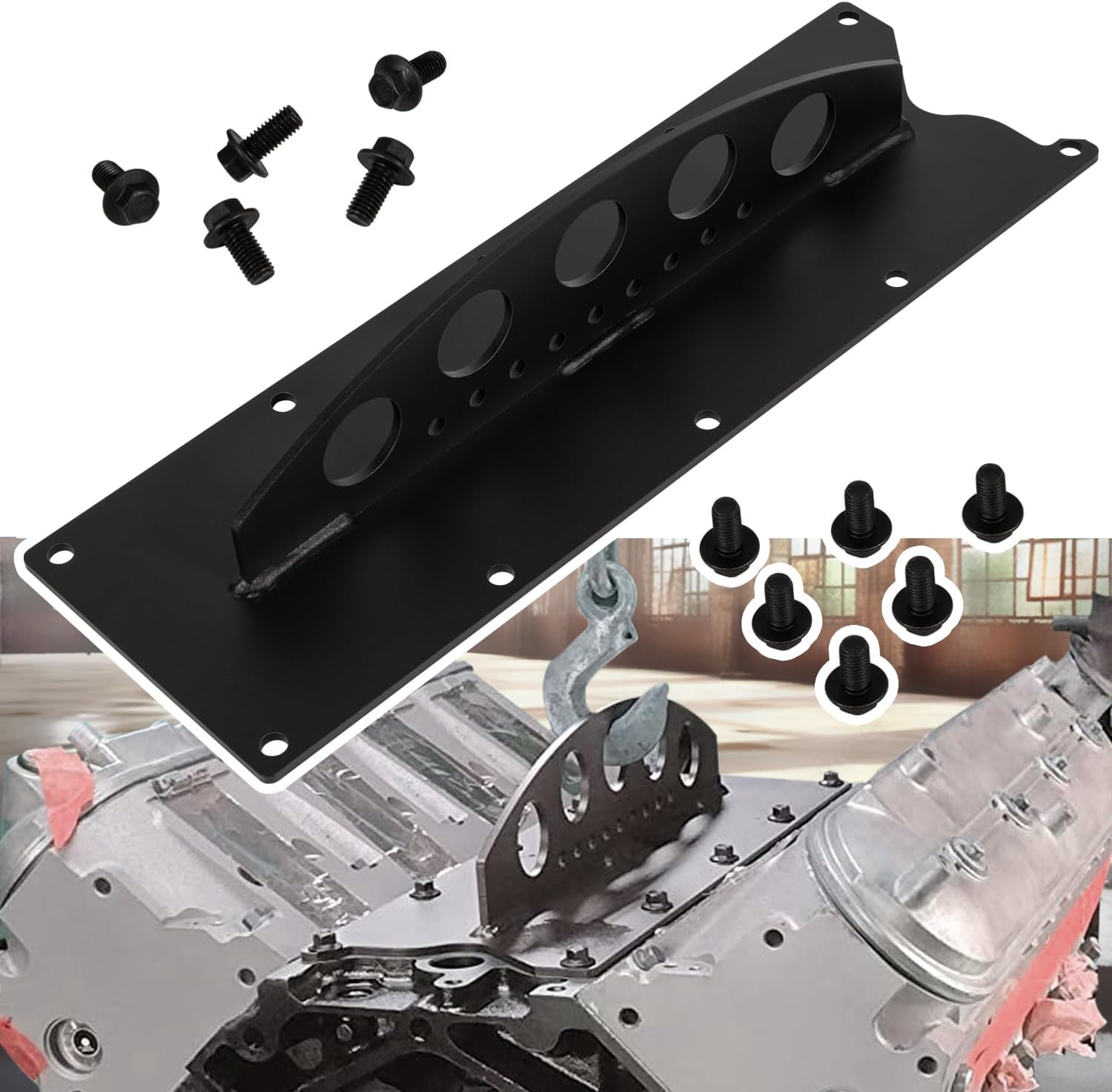 Amazon.com: Yoursme for LS Engine Lift Plate Heavy Duty Engine Hoist ...