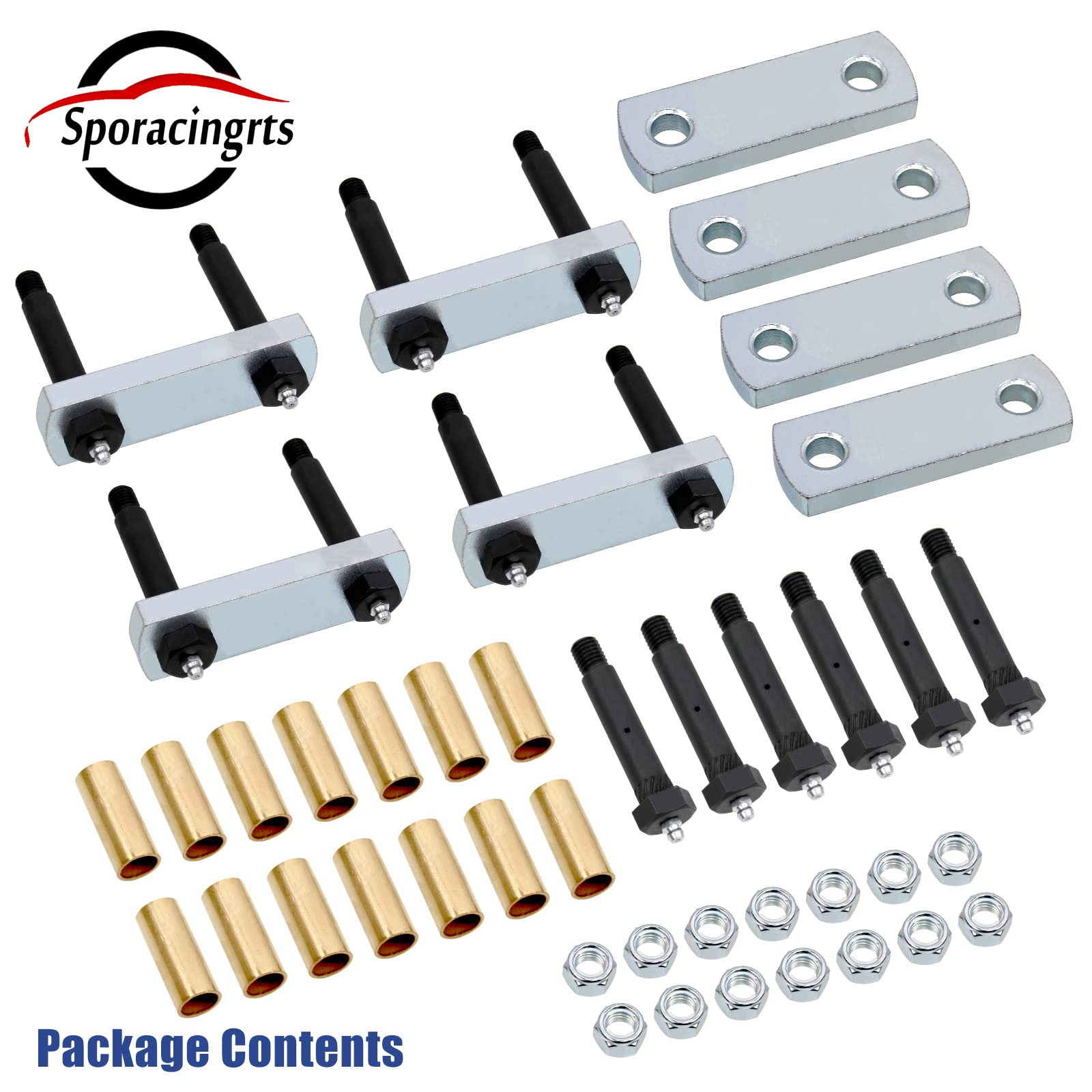 Snapklik.com : Heavy Duty Shackle Upgrade Kit Trailer Shackle Kit 3.125 ...