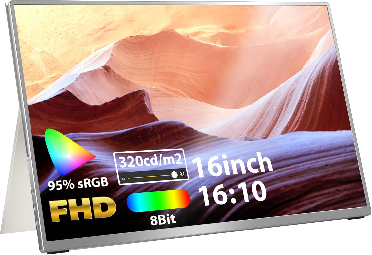 Amazon.com: Ingnok 16inch Portable Monitor, Travel Monitor for Laptop ...