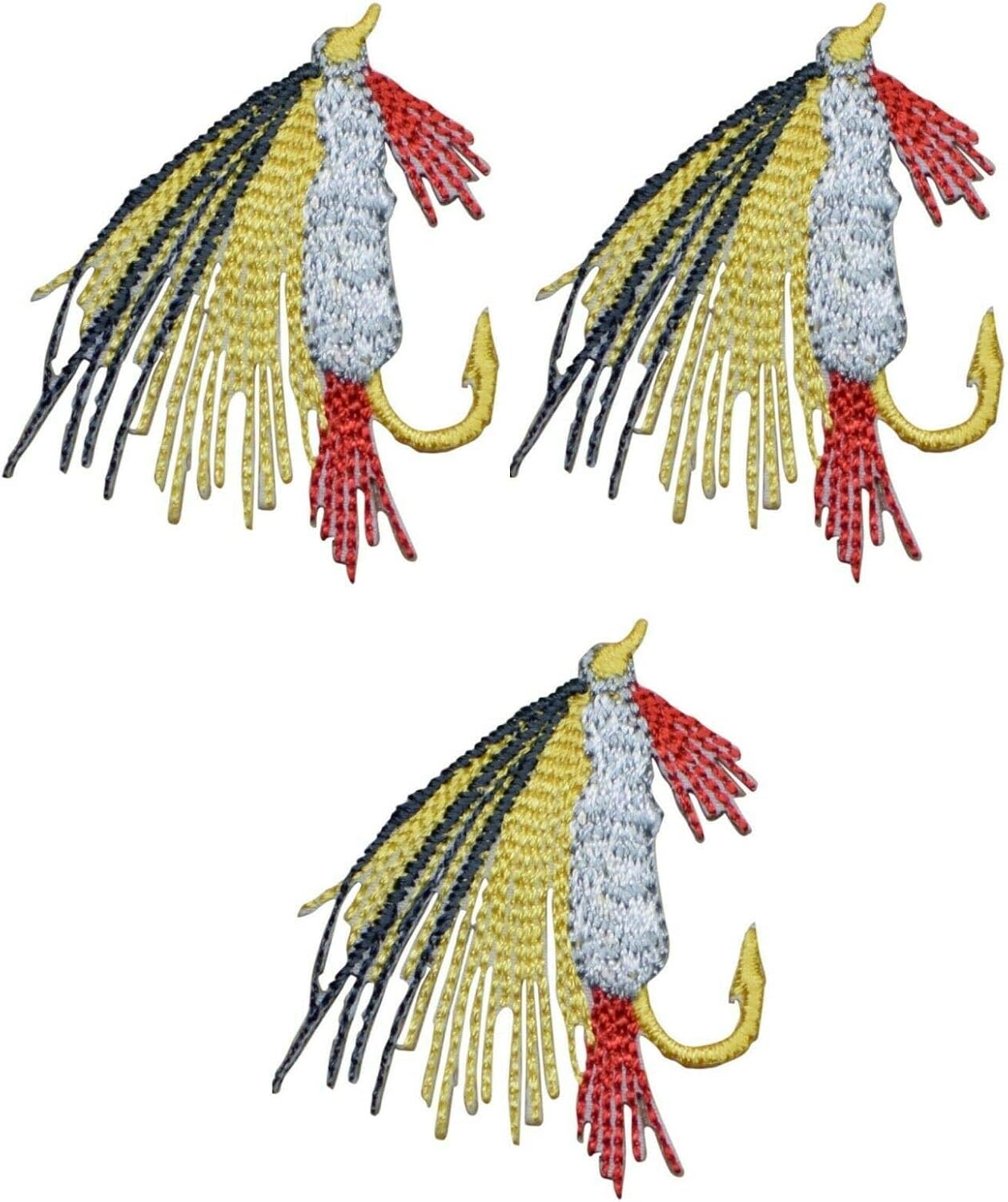Amazon.com: Fly Fishing Embroidered Applique Patch - Fisherman, Bait ...