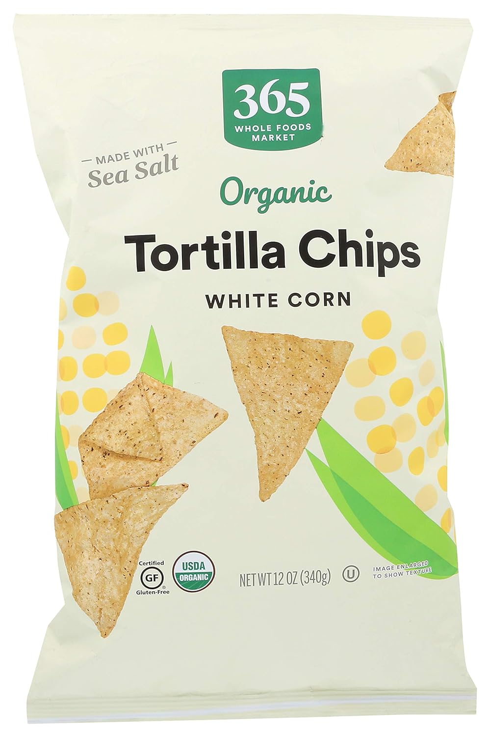 Amazon.com: 365 by Whole Foods Market, Tortilla Chips Organic White ...