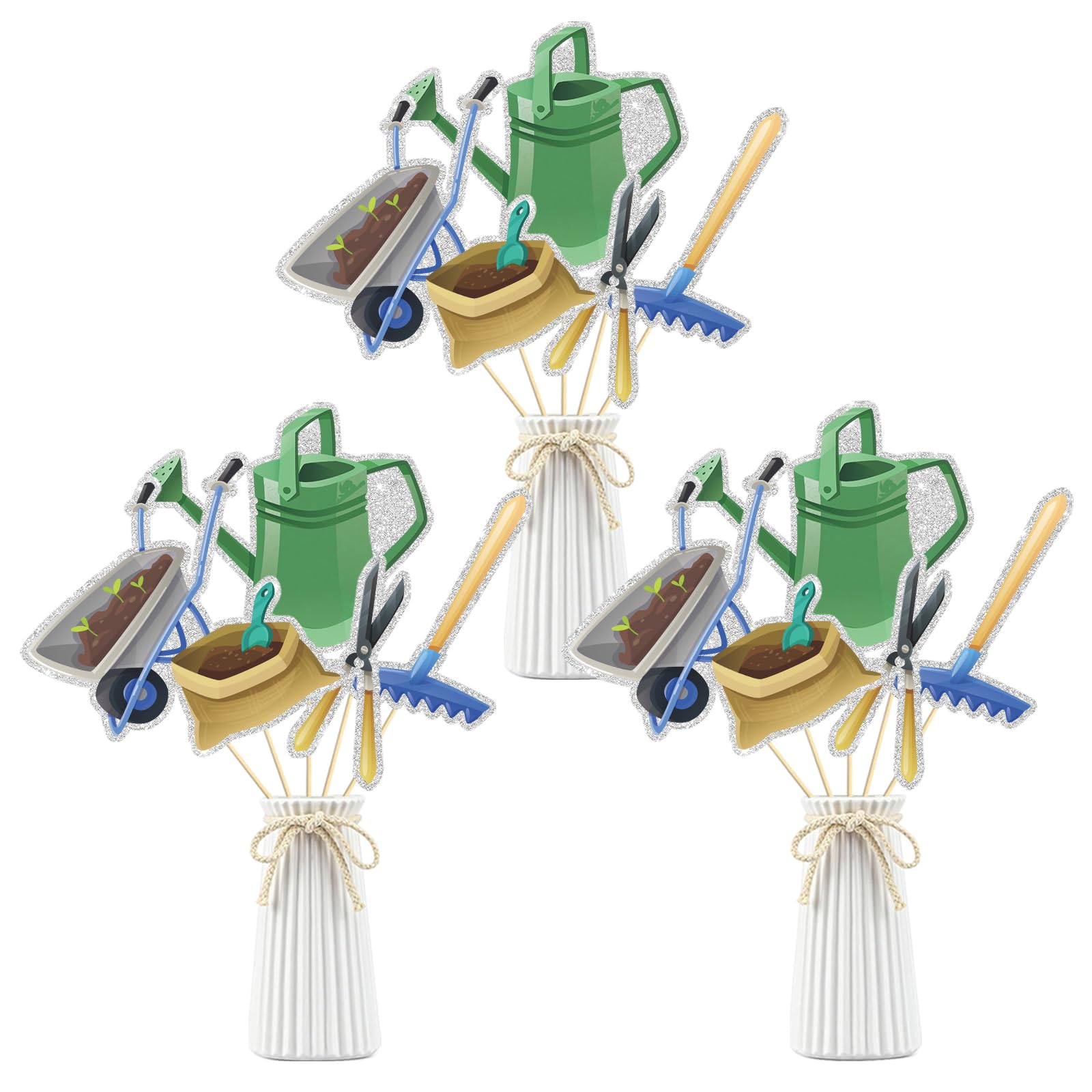 Amazon.com: Garden Tool Theme Centerpiece Sticks,Boy Kid Birthday Table ...
