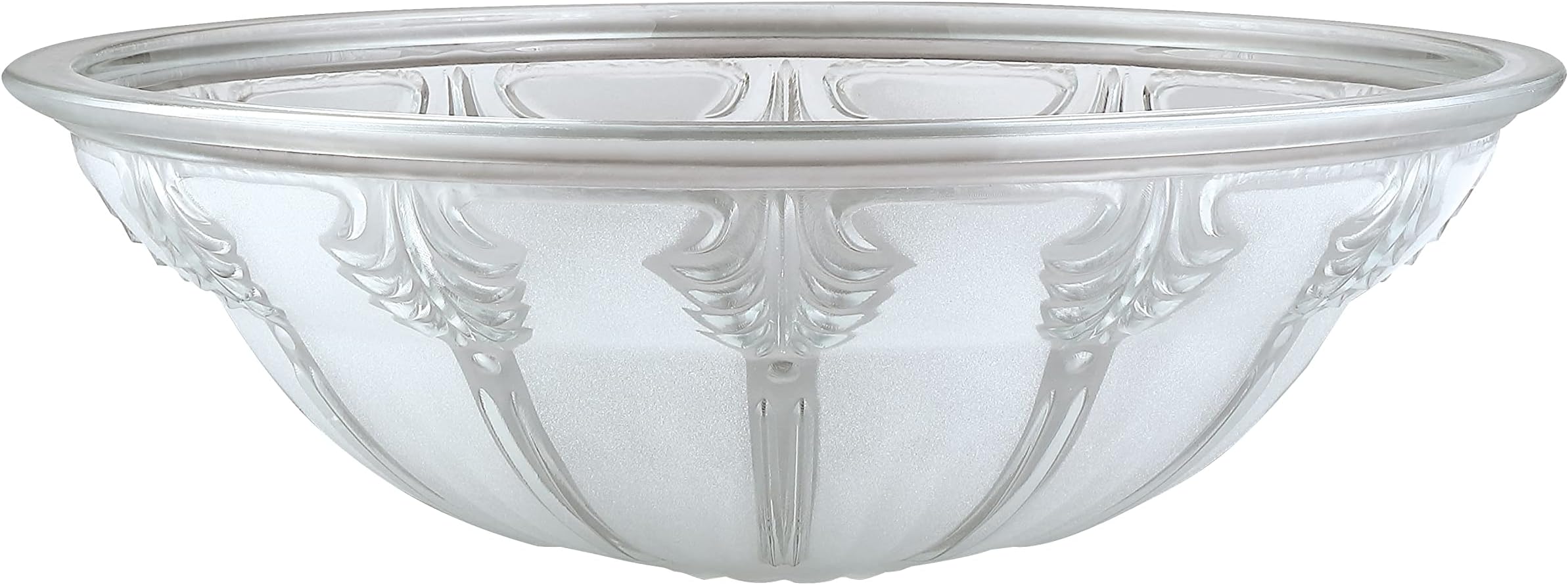 SHENGQINGTOP 12"D Retro Alabaster Glass Domed Shade with 1.65" Opening ...