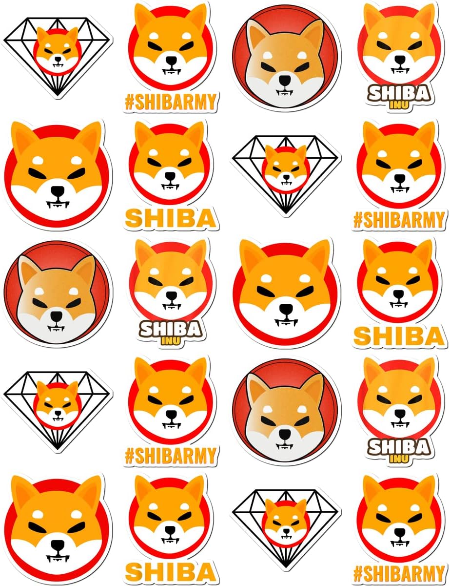 Amazon.com: Stickers Pack 20 Pcs Shib Vinyl Aesthetic Colorful ...