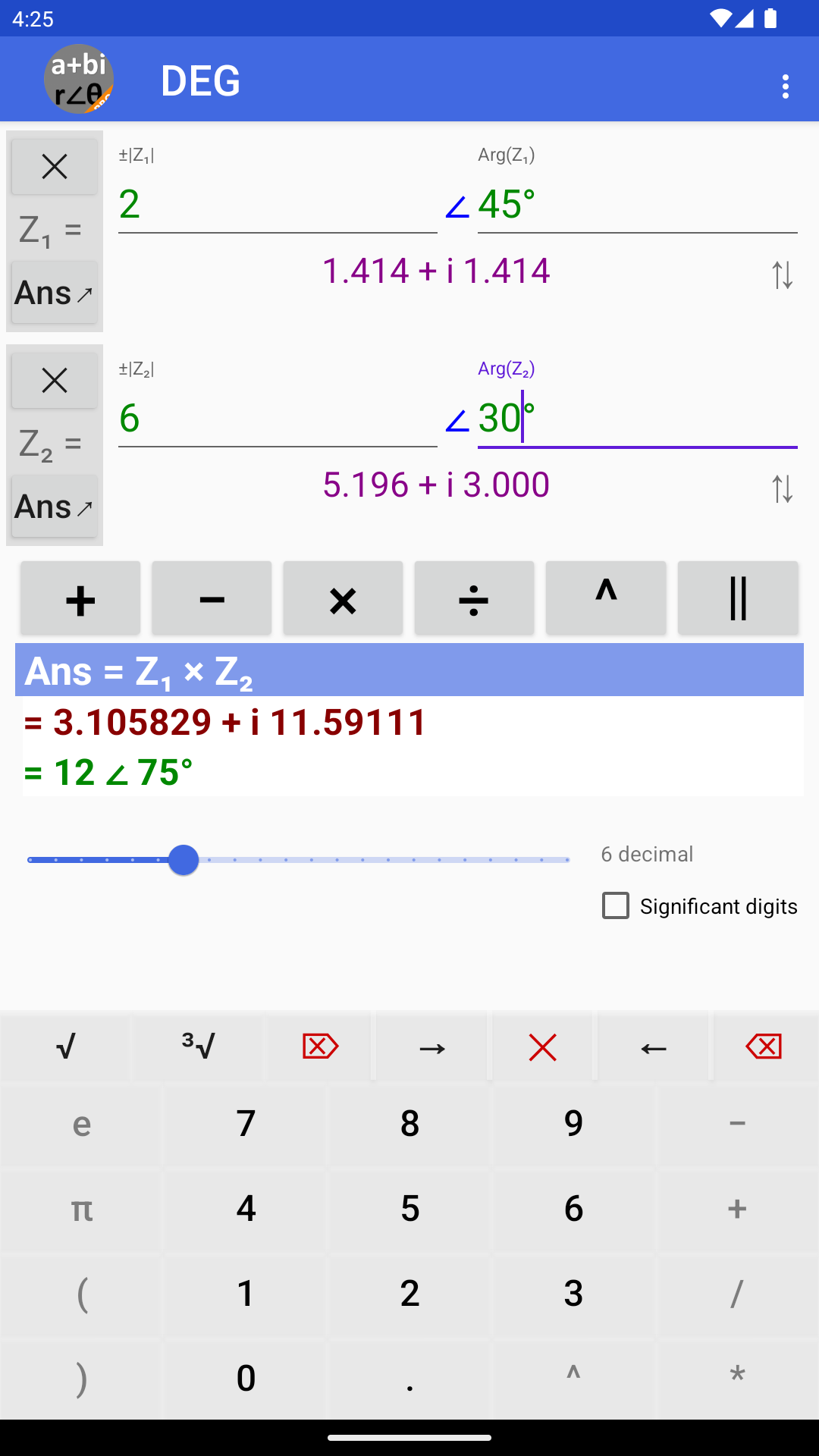 Easy Complex Number Calculator - App on Amazon Appstore