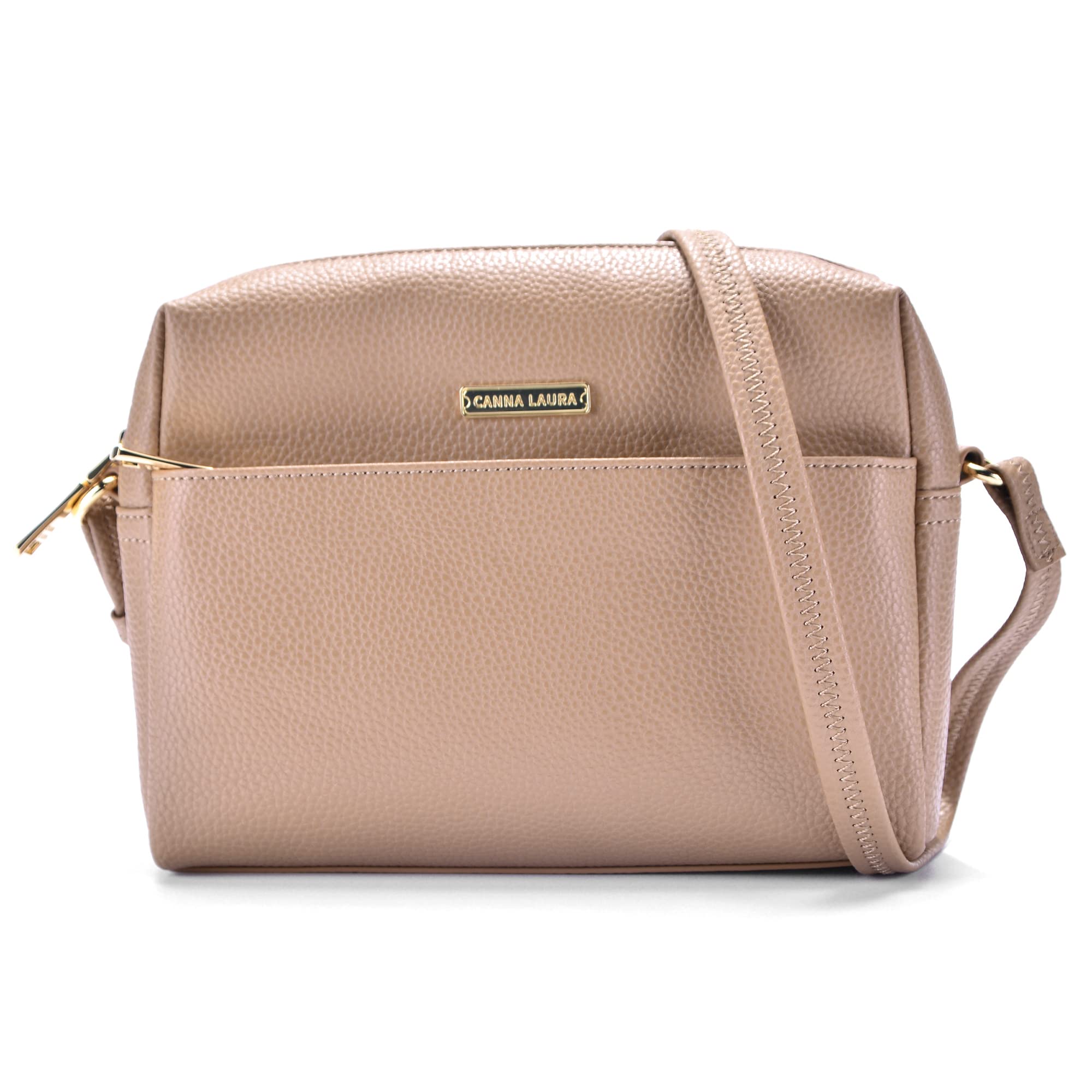Crossbody Bag with Zipper Pocket Shoulder Strap Purse Top Zipper ...