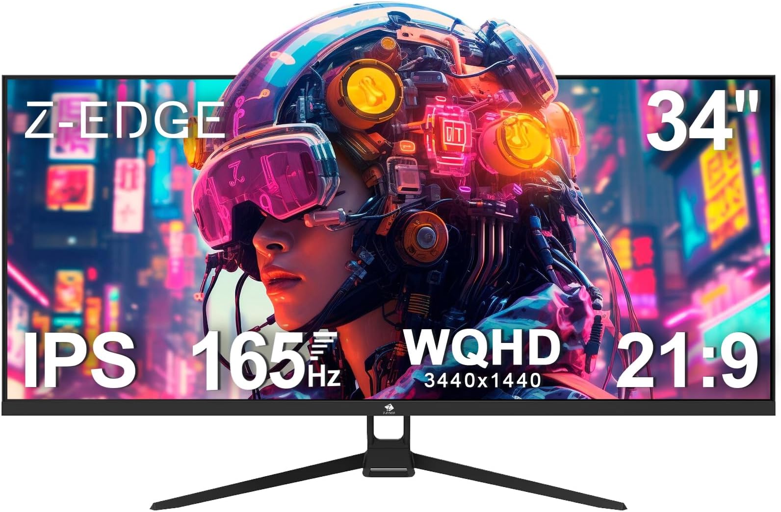 Z-Edge Monitor PC Gaming 34'', UWQHD(3440x1440), 165Hz, IPS Pannello ...