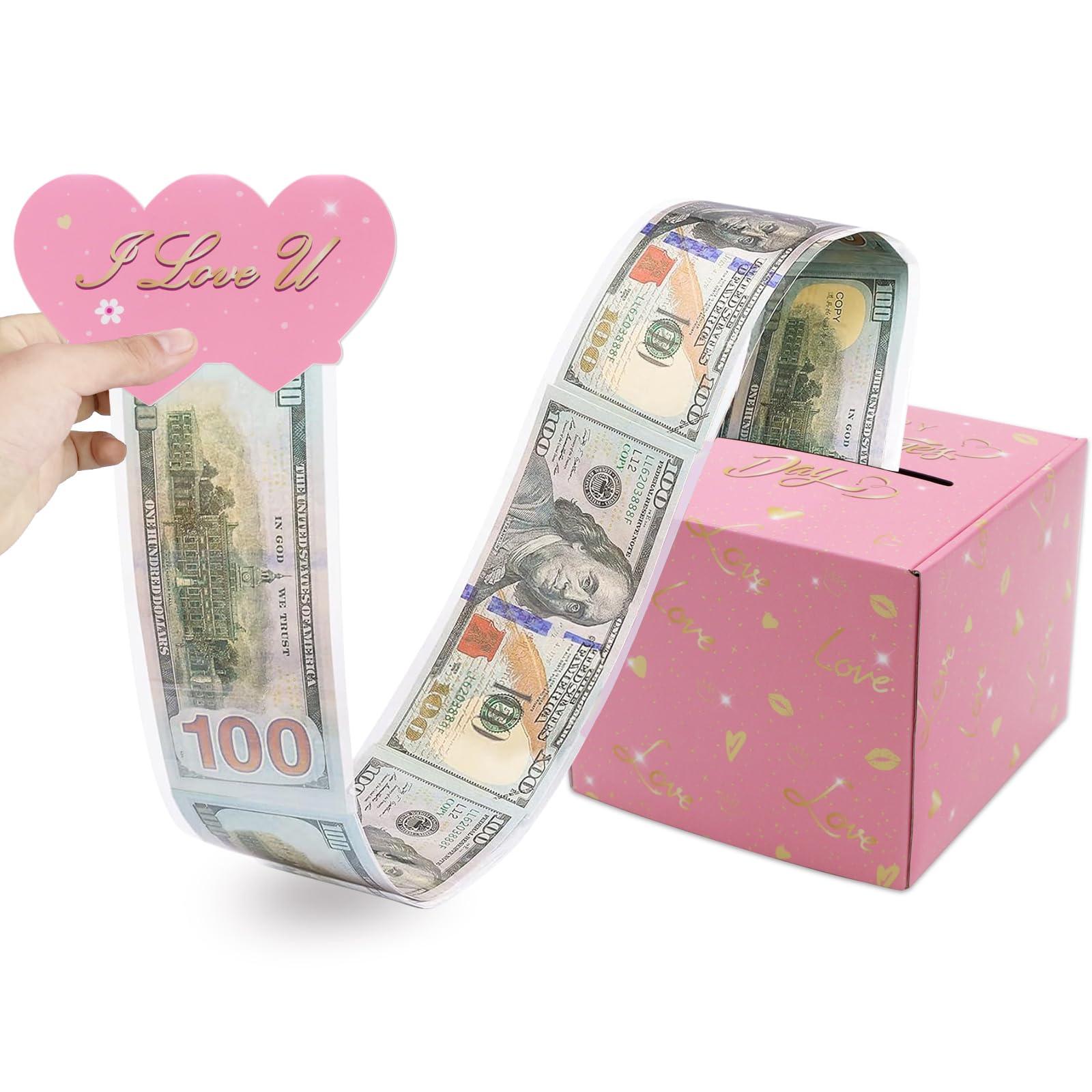 FUNNYB&G Valentine’s Day Money Boxes for Cash Pull - Surprise Gift ...