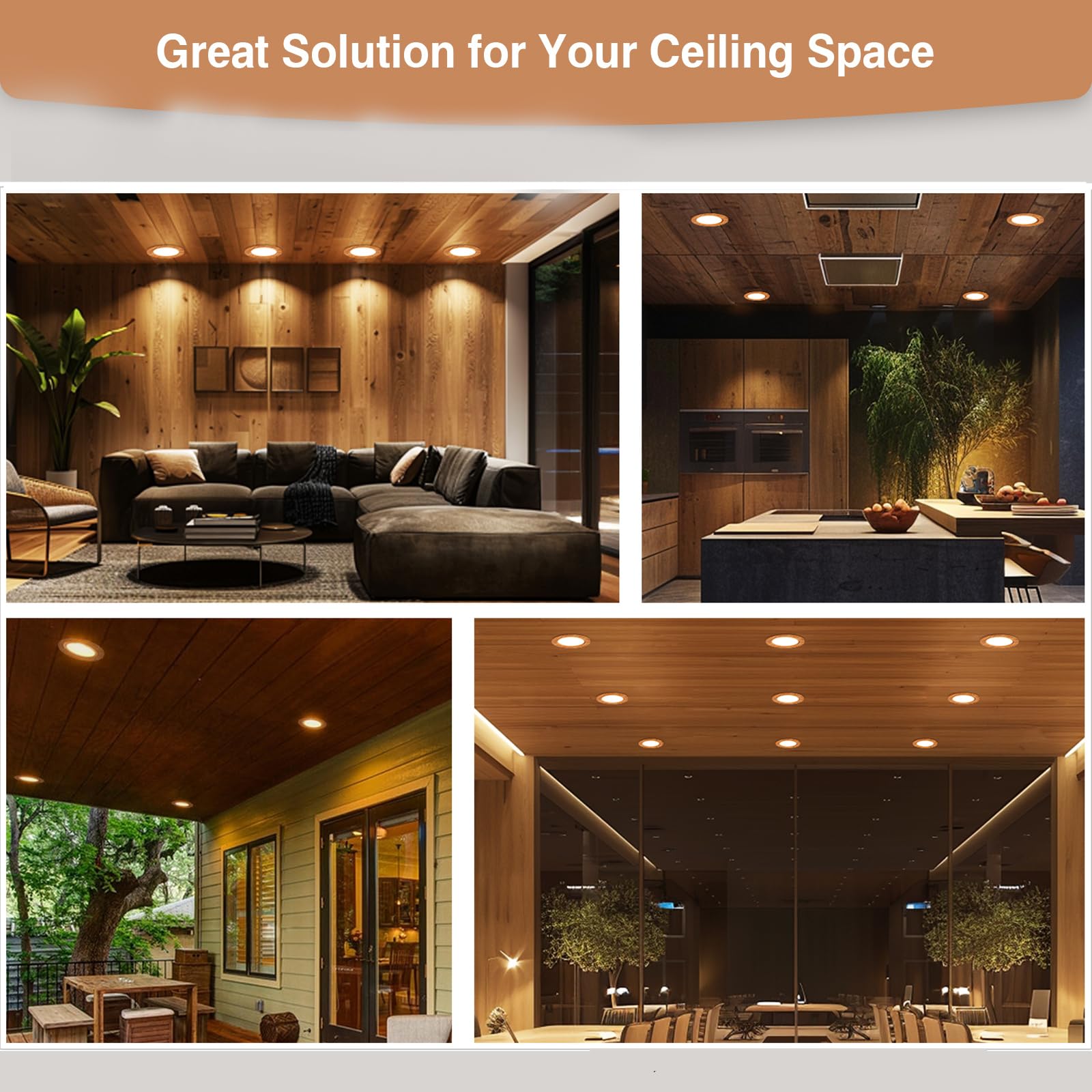 Recessed Light Fixture In Rustic Interior Indoor Lighting At Menards®