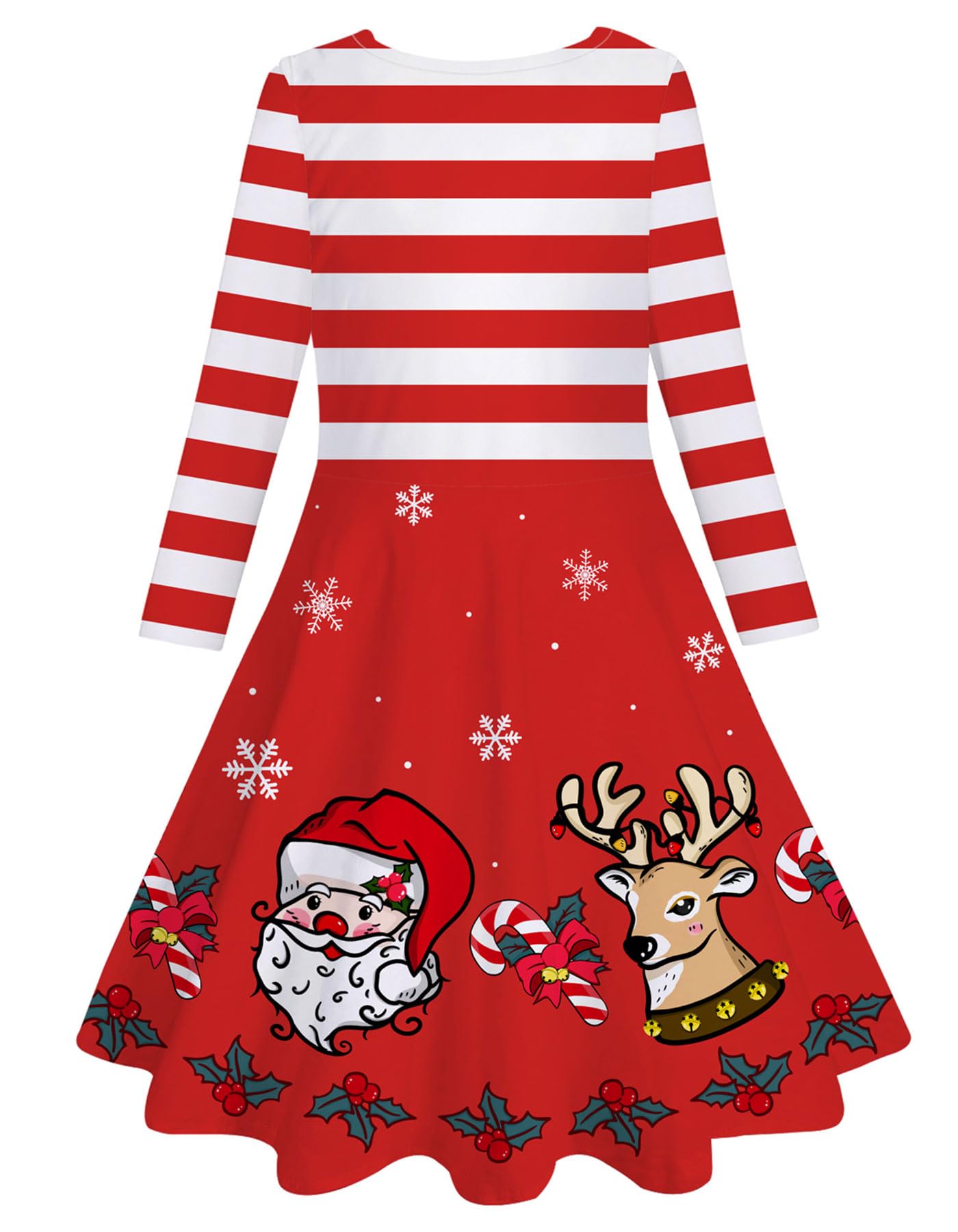 Snapklik.com : Ugly Christmas Dress Girl 3t 4t 5t Kids Girls Red Elk ...