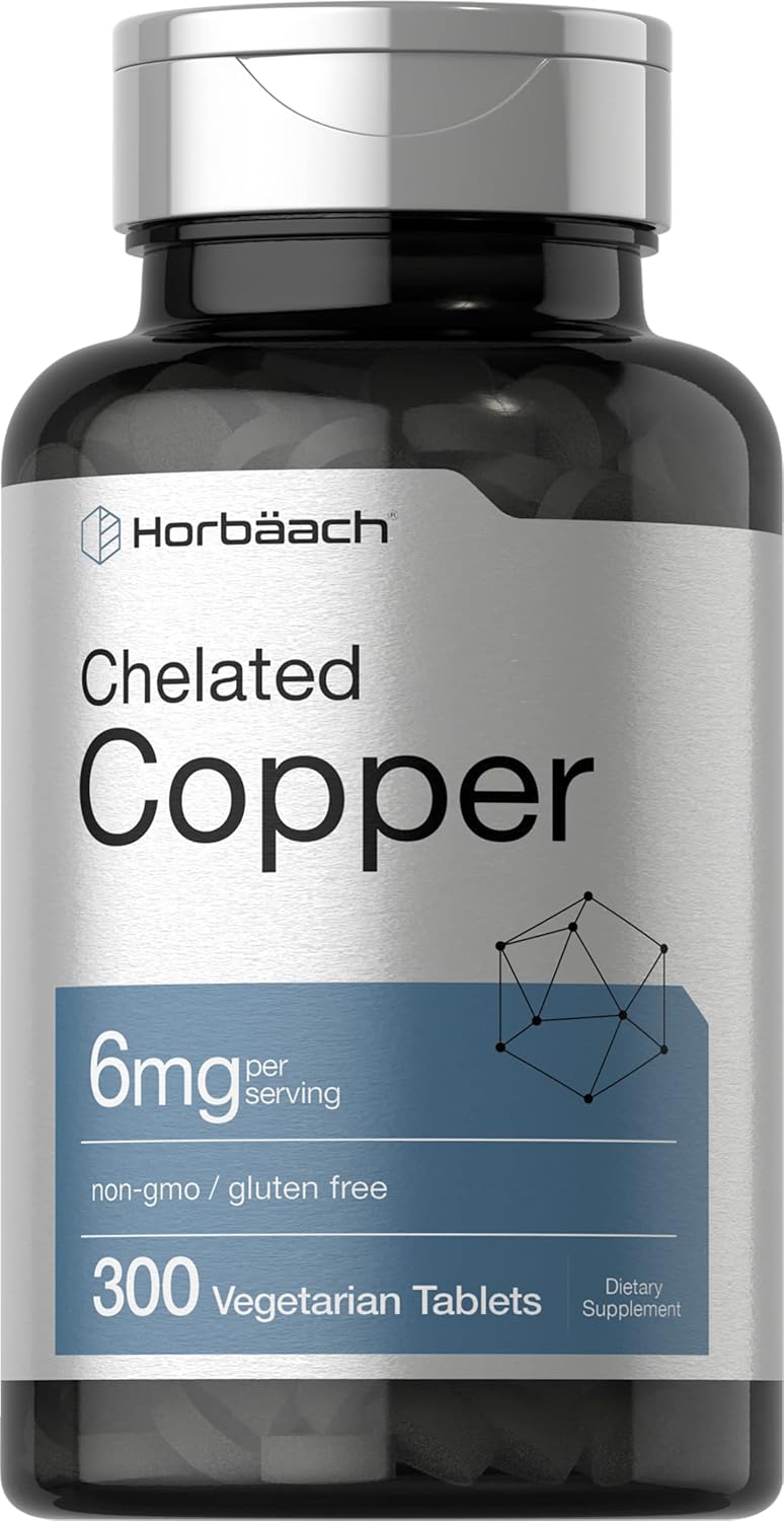 Amazon.com: Chelated Copper Supplement 6mg | 300 Tablets | Essential ...