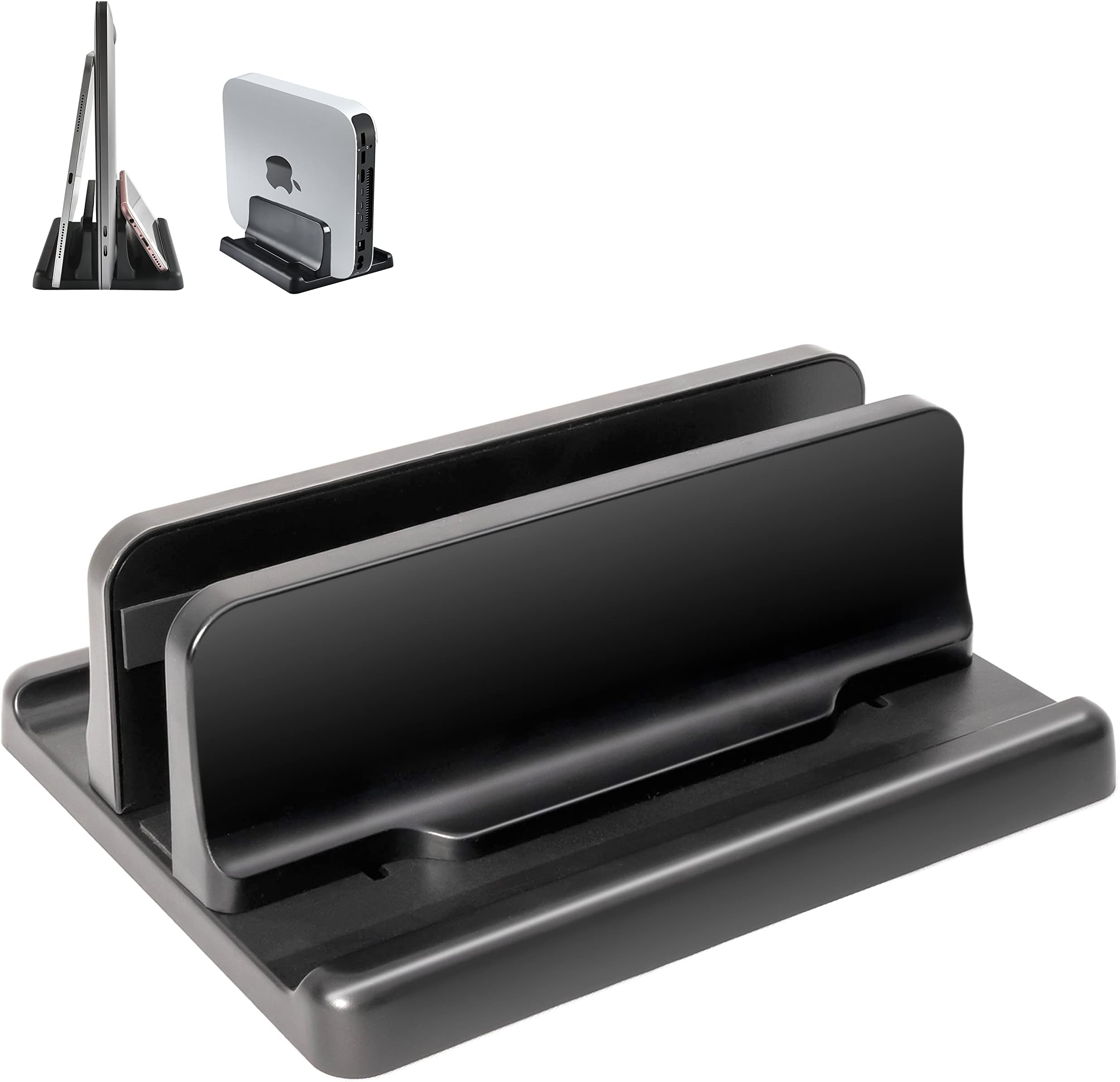 Amazon.com: MOMAX Vertical Laptop Stand Holder,Arch Gravity Auto ...