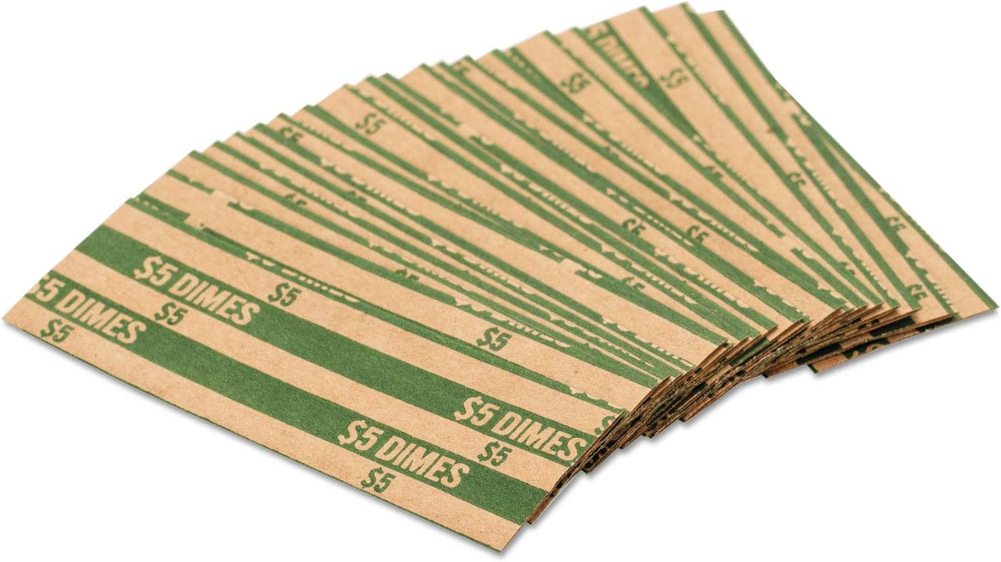 Amazon.com : CTX30010 - Pop-Open Flat Paper Coin Wrappers : Coin Roll ...
