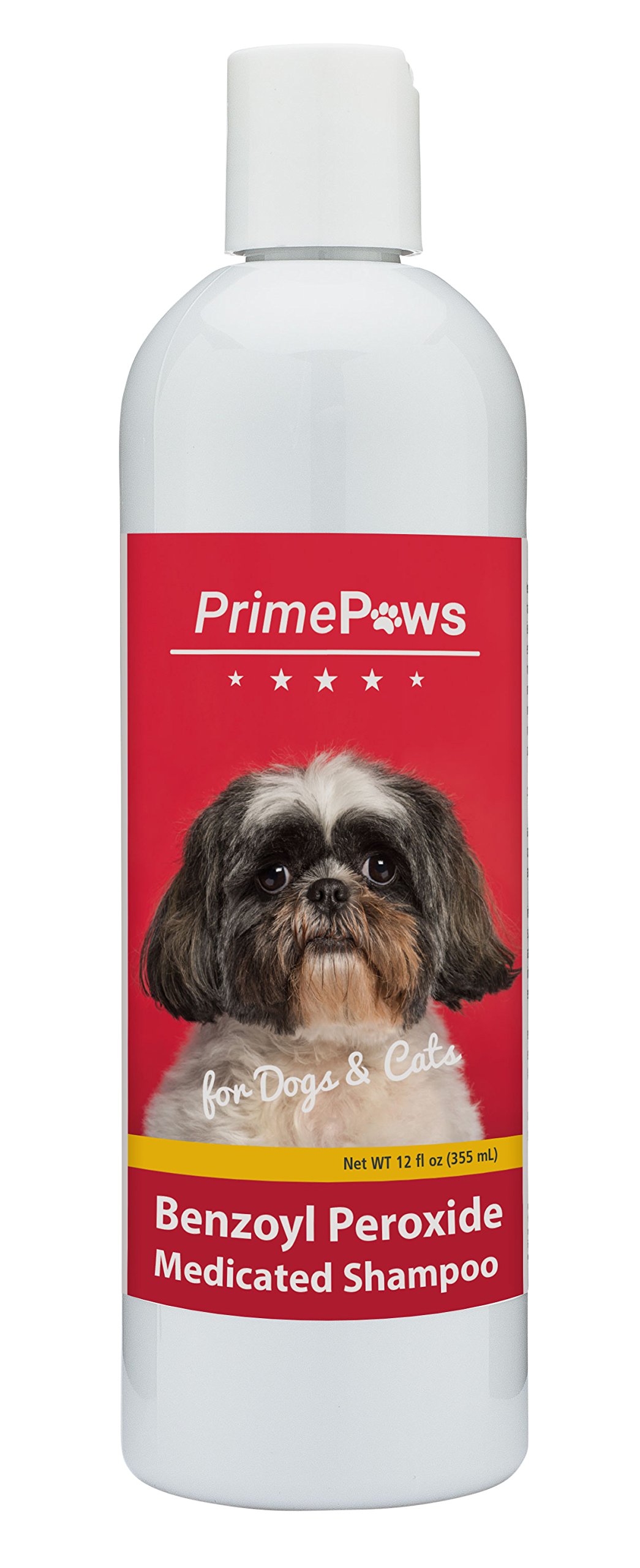 Buy Prime Paws Benzoyl Peroxide Medicated Shampoo for Dogs and Cats ...