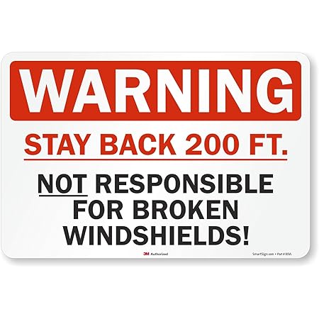 Amazon.com: Safety Decal Unlimited OSHA Warning Stay Back 100 200 300 ...
