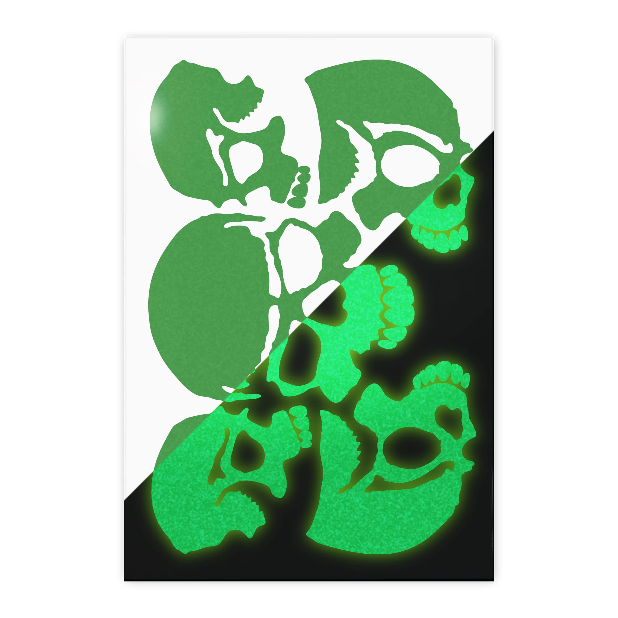 Amazon.com: Reflective Decals Skull Set – Skulls Safety Sticker Kit ...