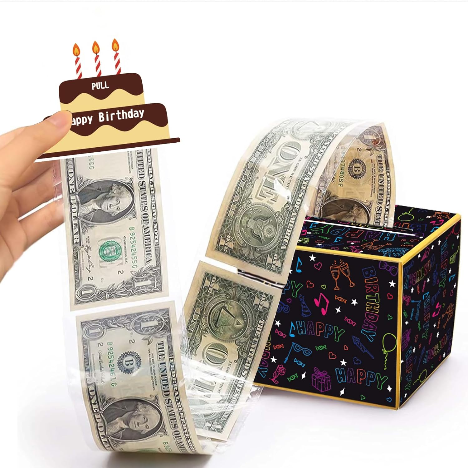 Mojiacong Happy Birthday Money Box for Cash Gift,Happy Birthday Money ...