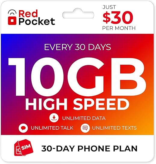Amazon.com: red pocket sim card