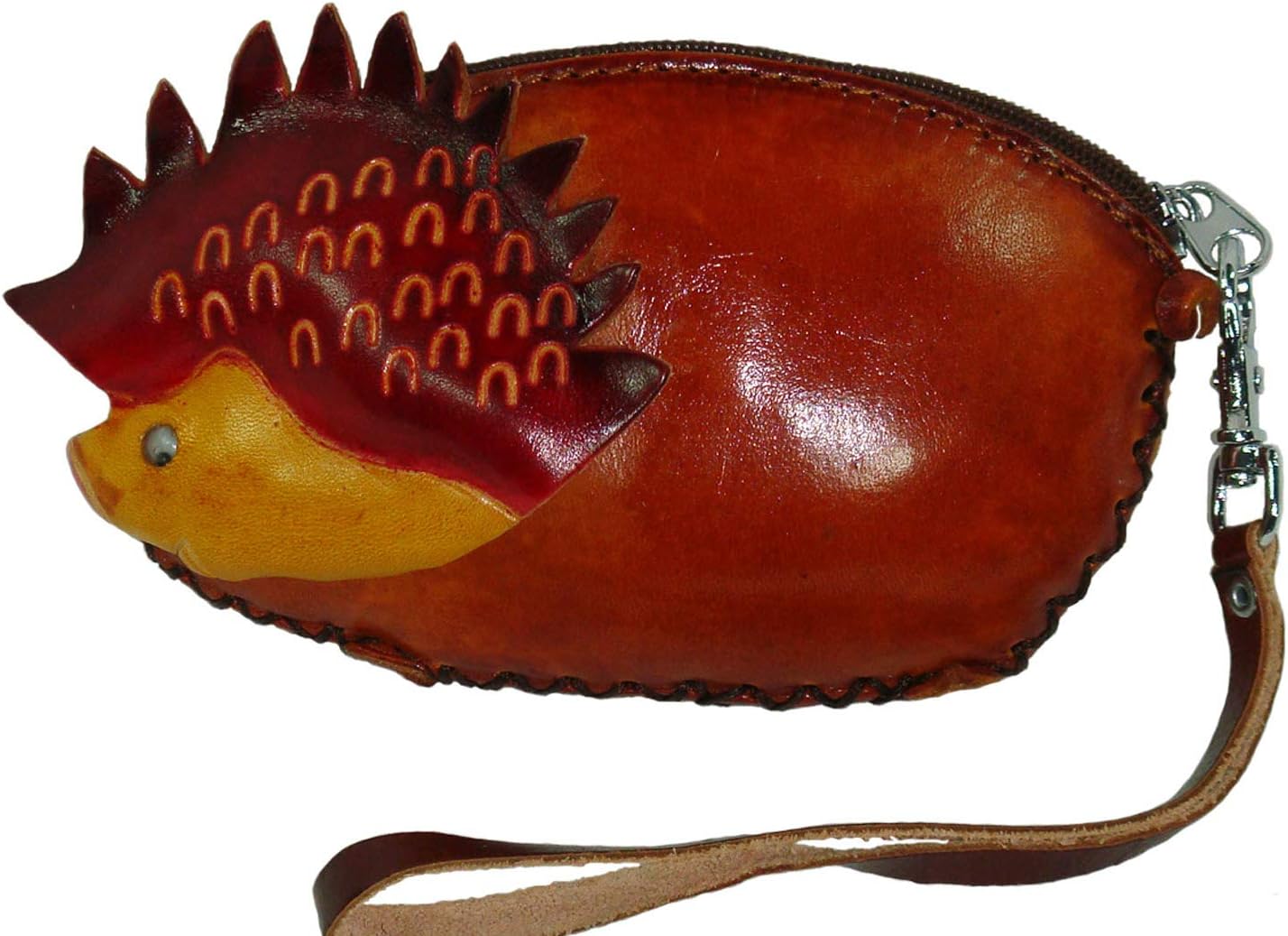 Amazon.com: Genuine Leather Hedgehog Coin Purse, Wallet,Handmade ...