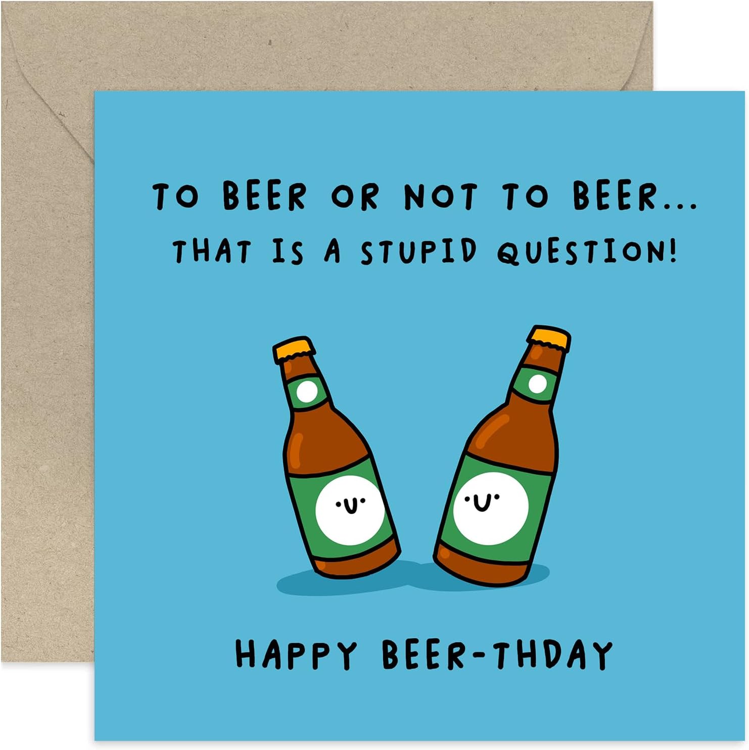 Old English Co. Birthday Card for Men and Women - Funny Beer Birthday ...