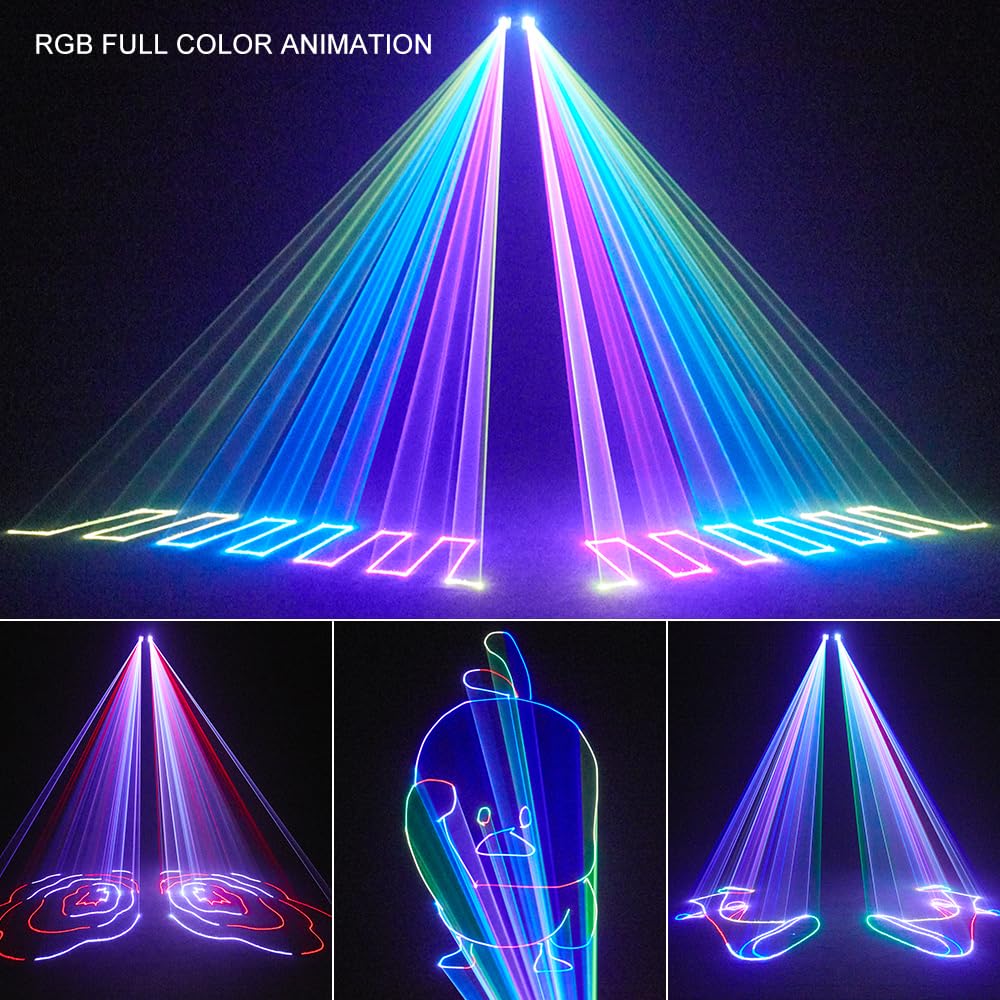 Luz láser 3D RGB a todo color... - B0D8W7M6KT | Encarguelo.com
