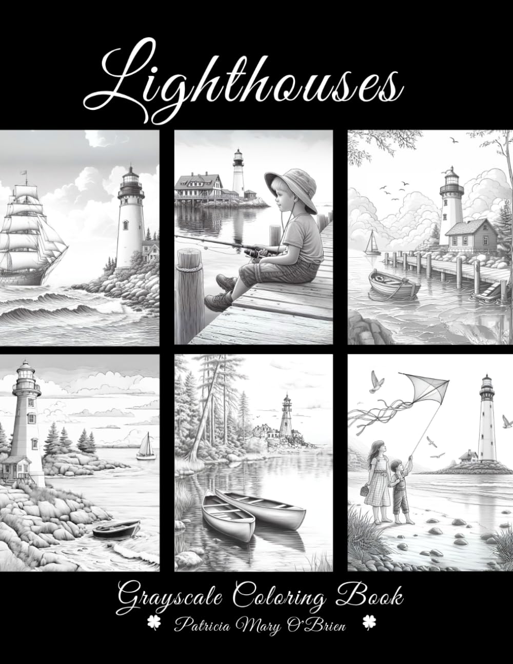 Amazon.com: Lighthouses Grayscale Coloring Book: Learn the Techniques ...