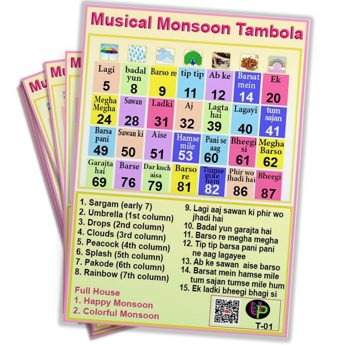 Buy UltPult Tambola Monsoon Theme Tambola Tickets - Musical Edition ...