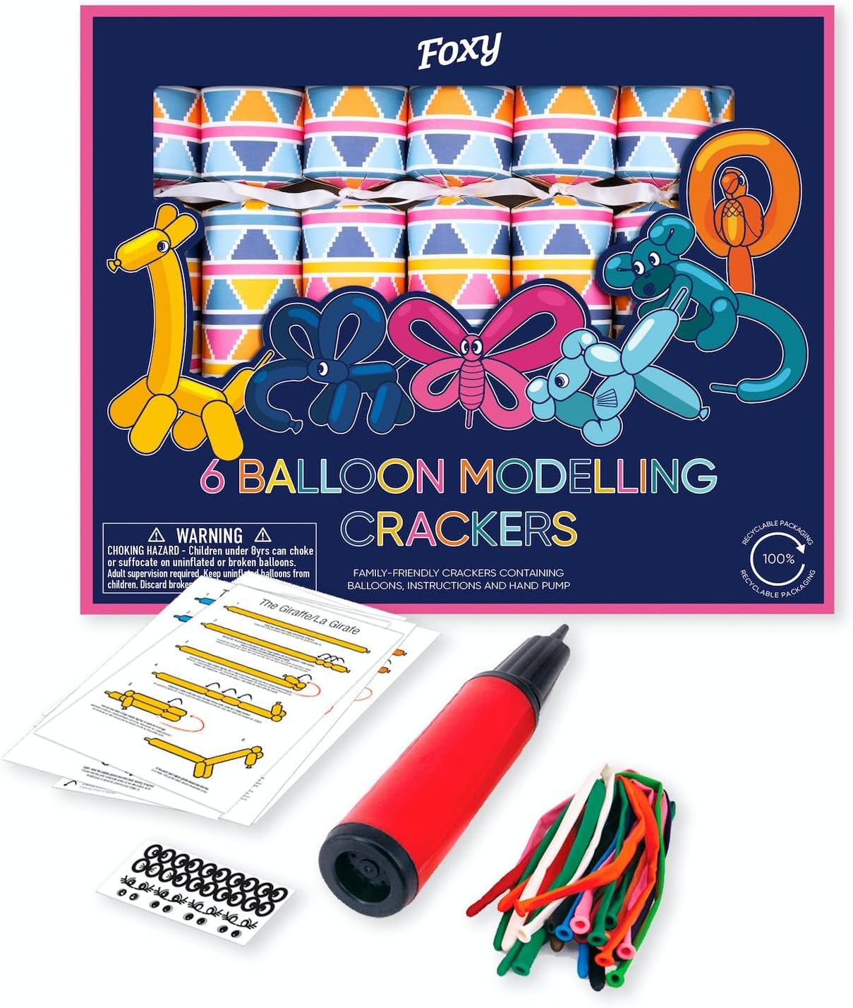 Celebration Crackers Foxy Eco Christmas Crackers FSC Mix - Tray of 6 x ...