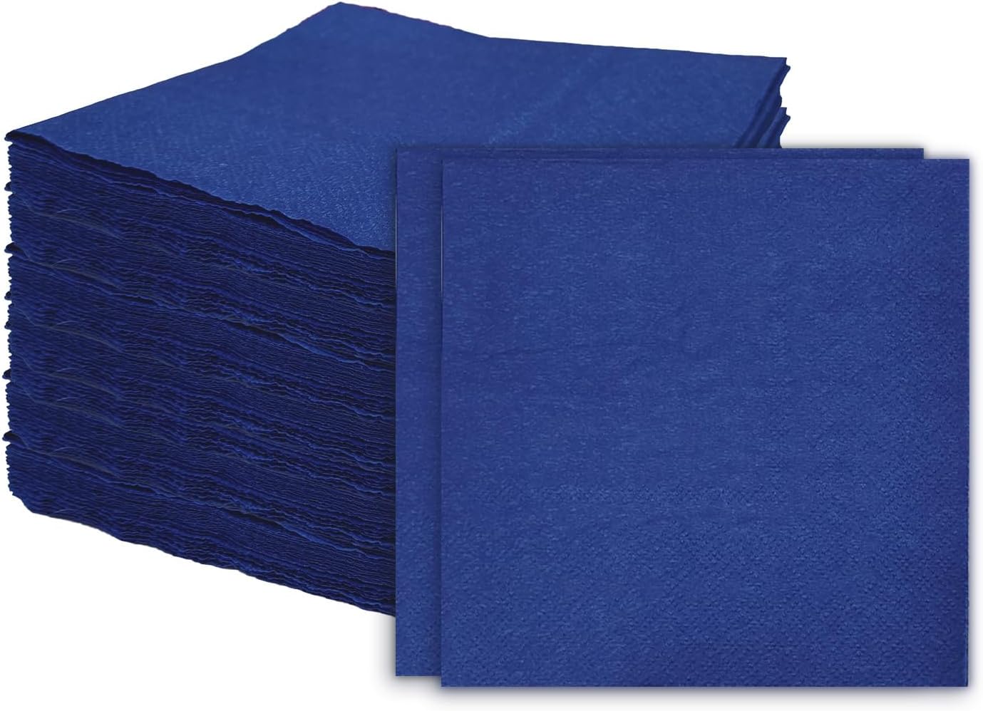 Amazon.com | 50 Pieces 2-ply Navy Blue Napkin Cocktail Napkins Beverage ...