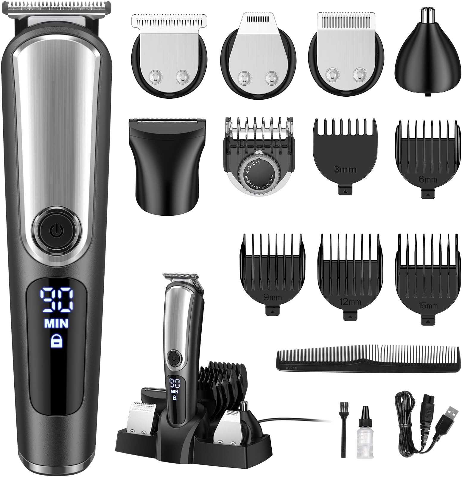 Amazon.com: Perry Ellis 16-PC All-in-One Multi Grooming Kit ...