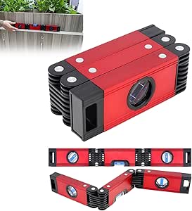 Omninmo Foldable Level Tool Magnetic Multi Function Folding Level ...