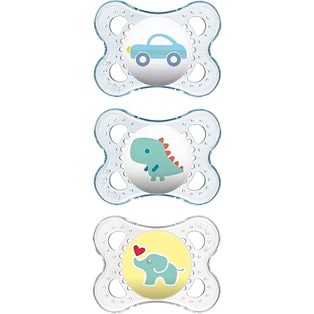 Amazon.com : MAM Mini Air Pacifiers (2 Pack, 1 Sterilizing Pacifier ...