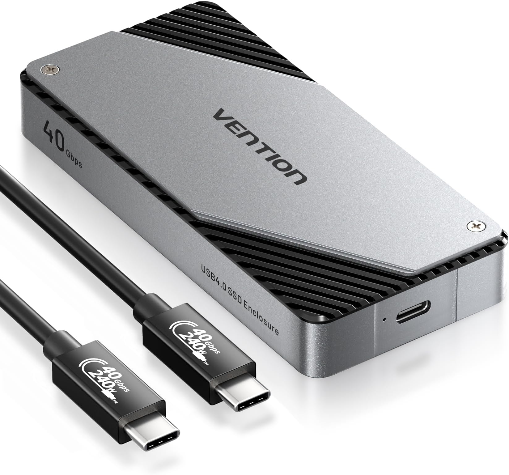 Amazon.com: VENTION 40Gbps M.2 NVMe SSD Enclosure, Aluminium NVMe ...