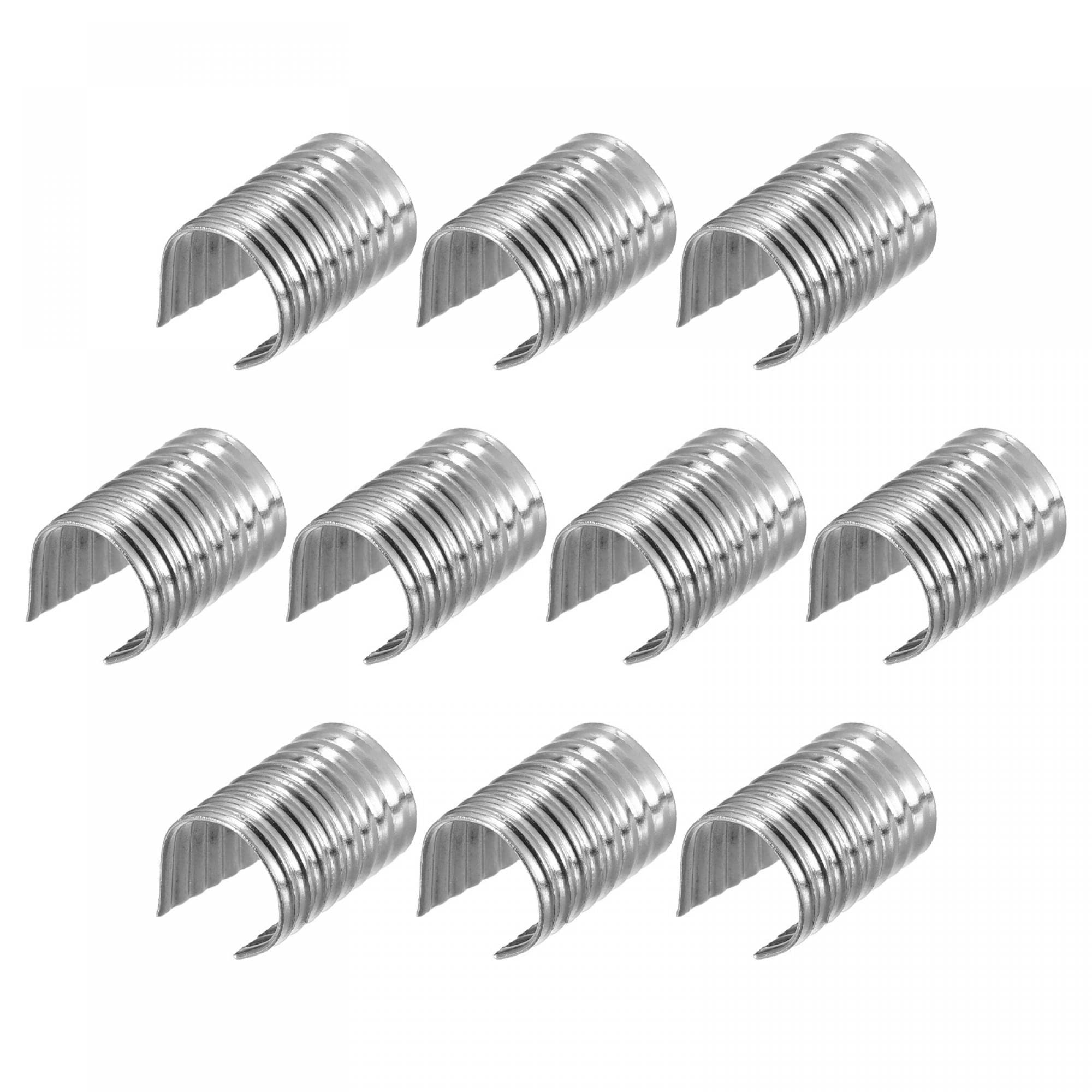 Amazon.com: uxcell 100Pcs Leather Rope Clips, 9x13mm Foldable ...