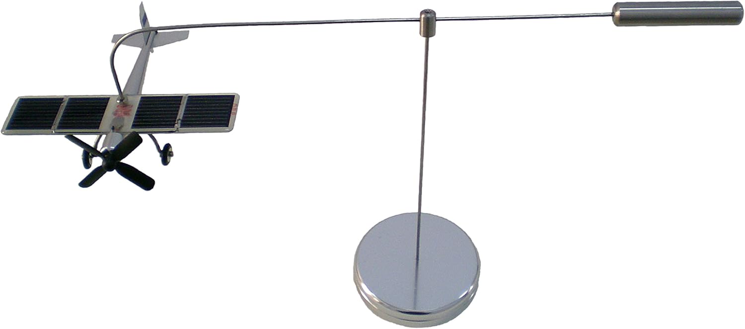 CHANCS Solar Airplane Kit 0.4W Stainless Steel Model Green Power Easily ...