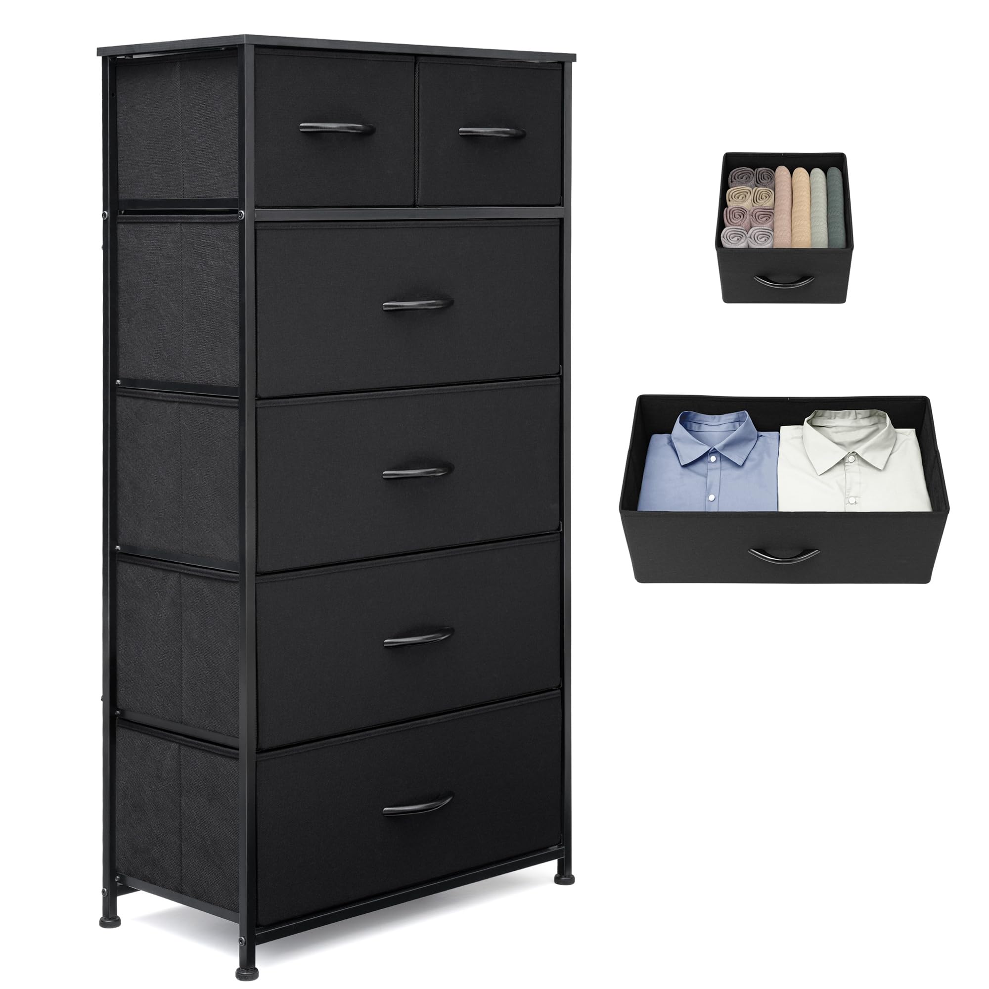 Amazon.com: VredHom Fabric Dresser for Bedroom, Tall Skinny Dresser ...