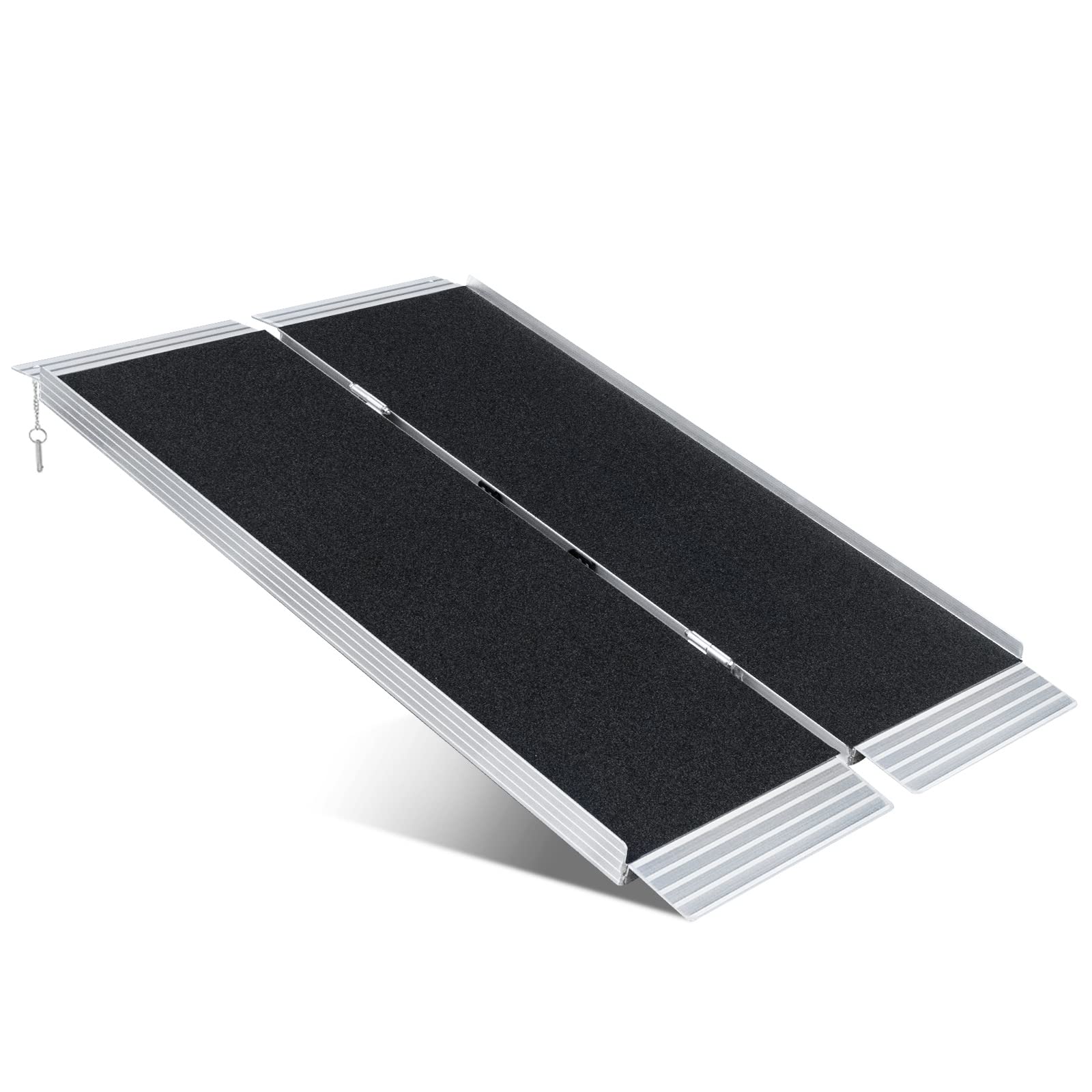 Portable Wheelchair Ramp 4ft Non Skid Aluminum Foldable Mobility ...