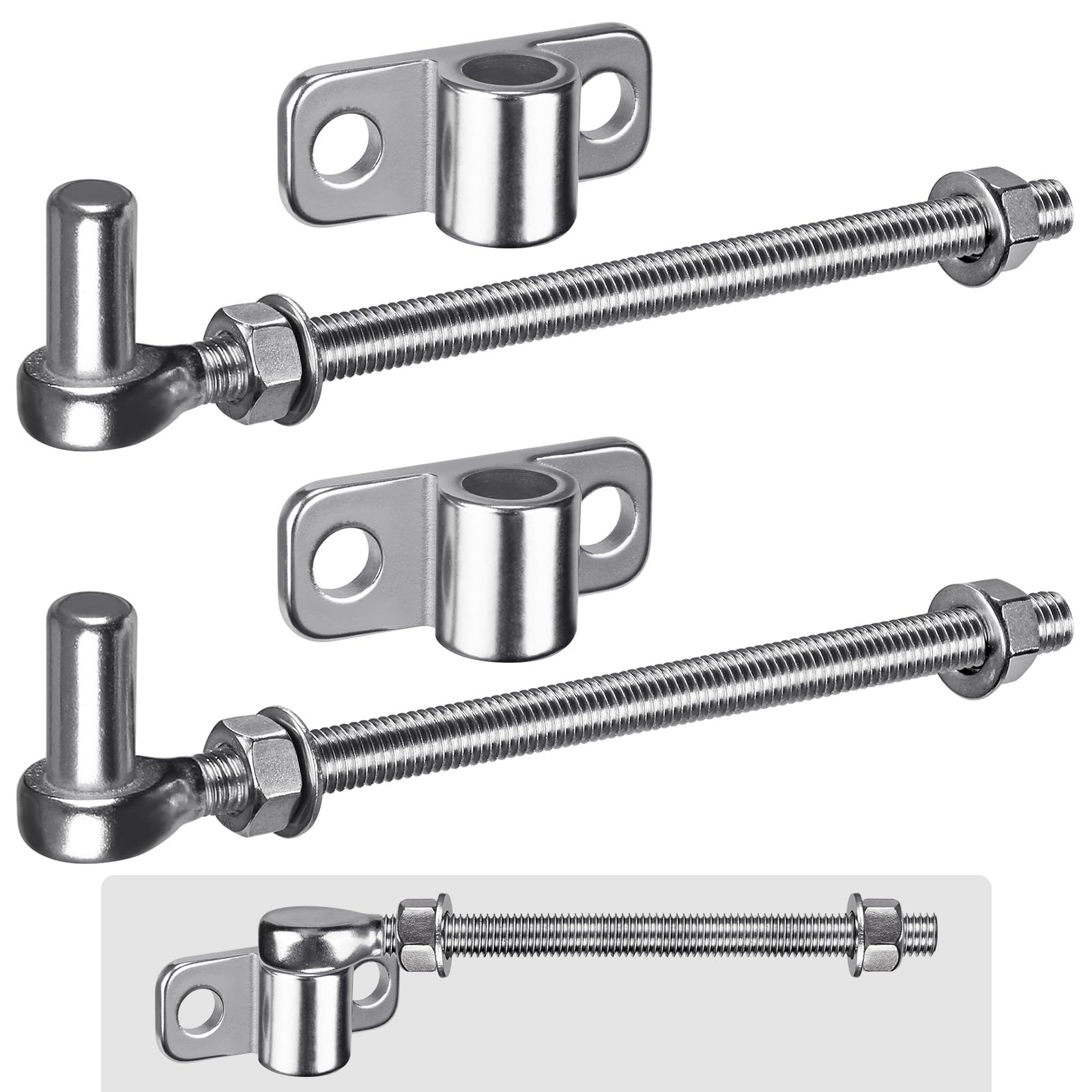 Snapklik.com : Insaga 304 Stainless Steel Wall Mount Gate Hinge