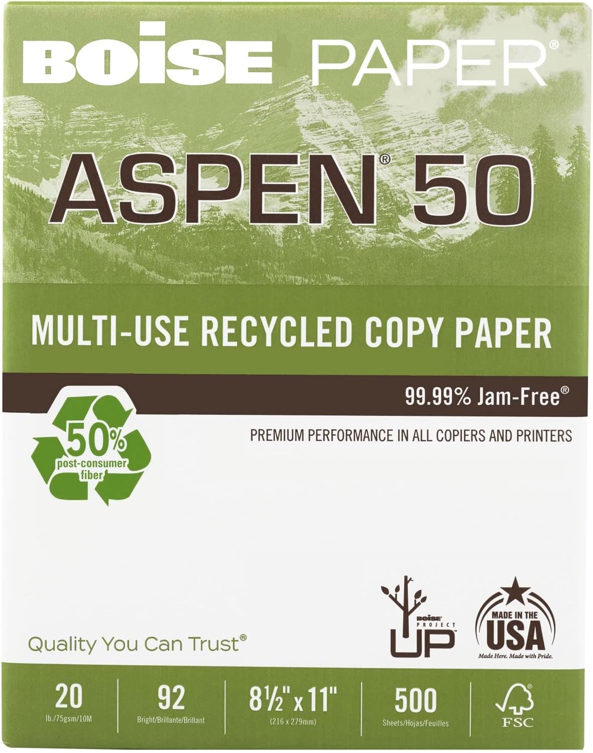 Amazon.com : HP Printer Paper | 8.5 x 11 Paper | MultiPurpose 20 lb | 1 ...