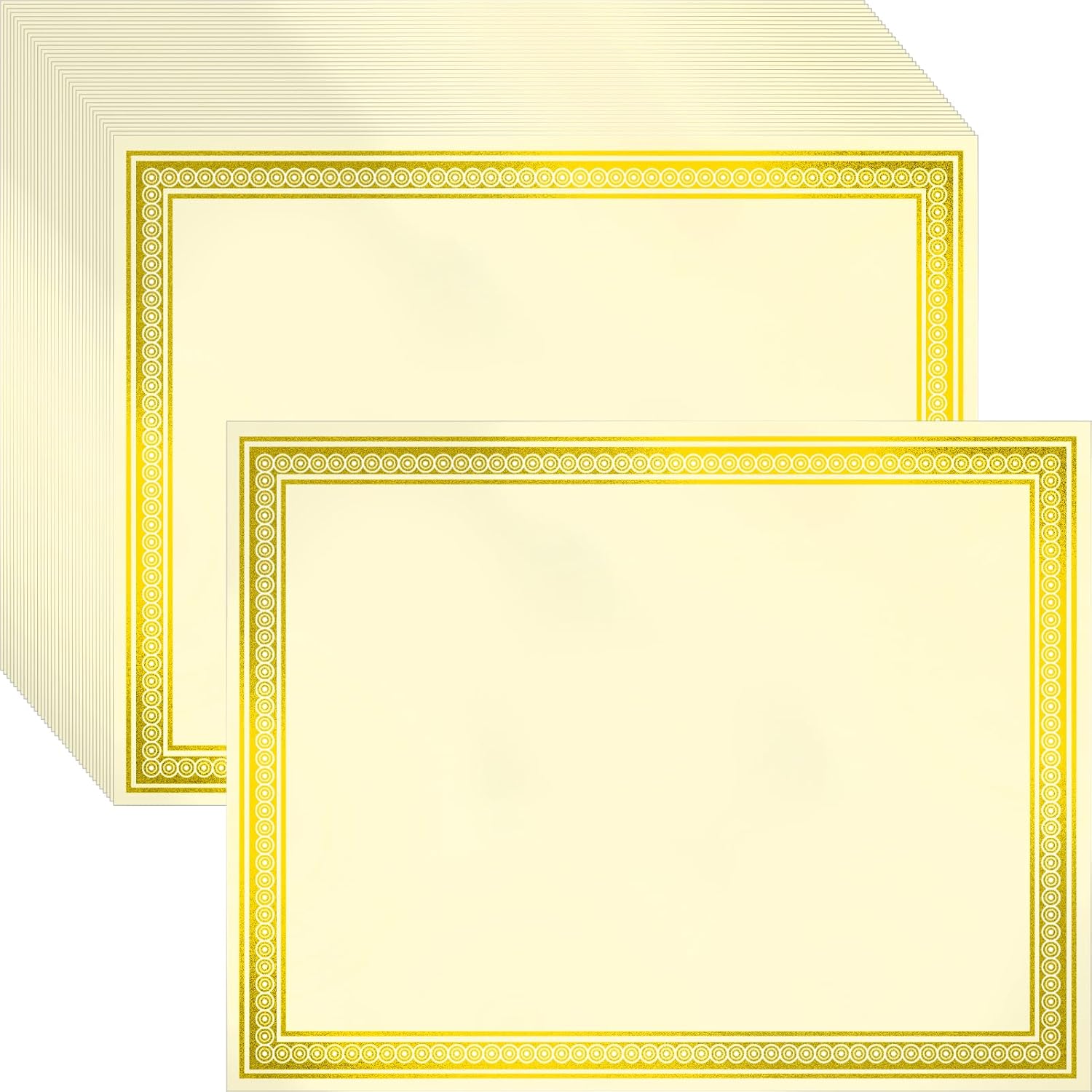 Amazon.com : 50 Count Certificate Paper 8.5 x 11 for Printing,Blank ...