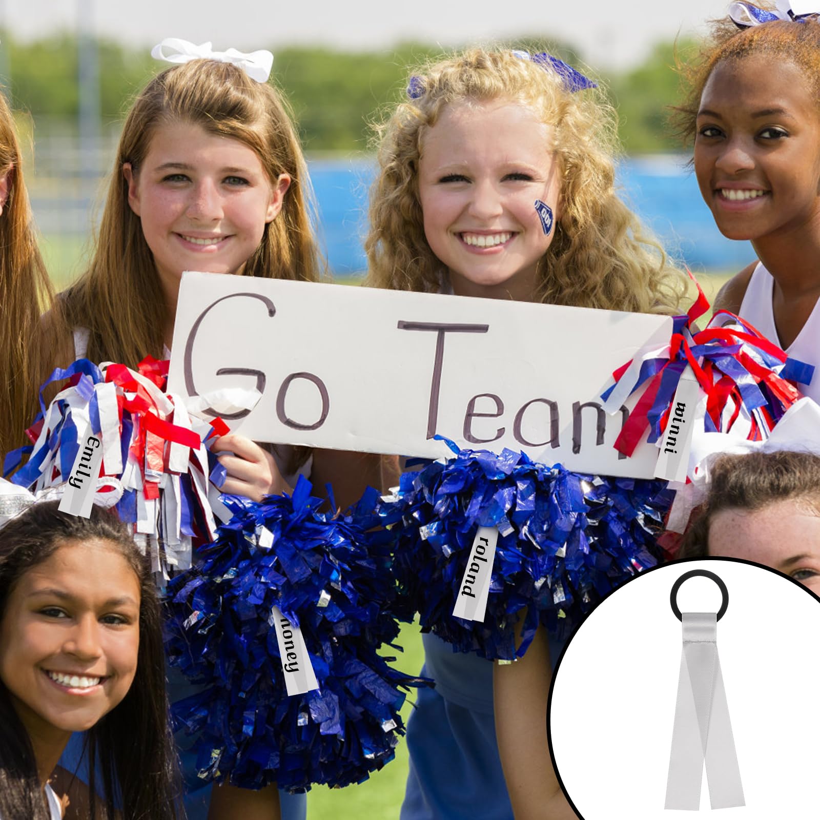 Snapklik.com : VAIPI 48 Pcs Cheerleader Pom Poms Name Tags Cheerleading ...